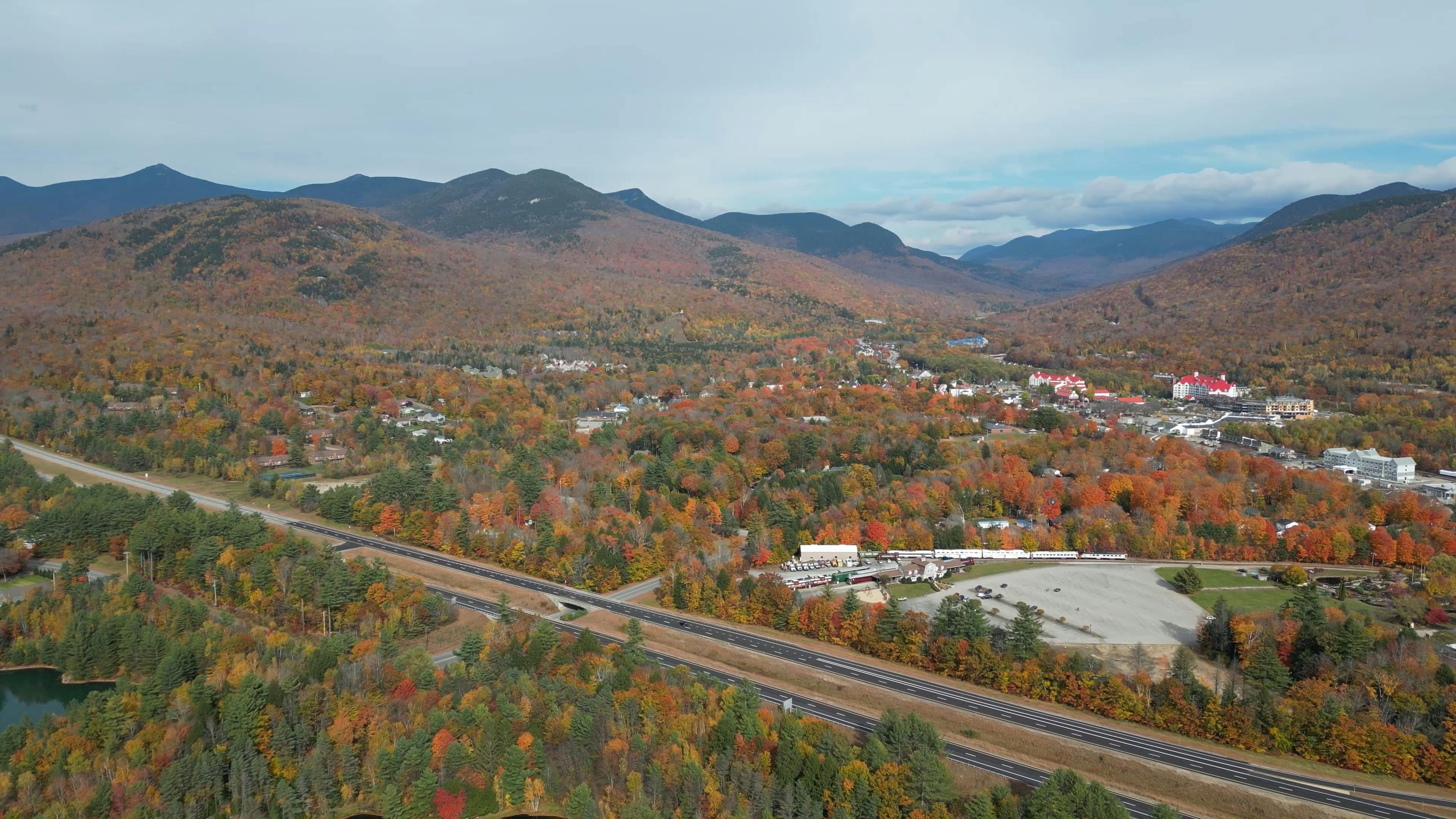 Foliage Fall Aerial Drone Footage Free Stock Video Footage, Royalty ...