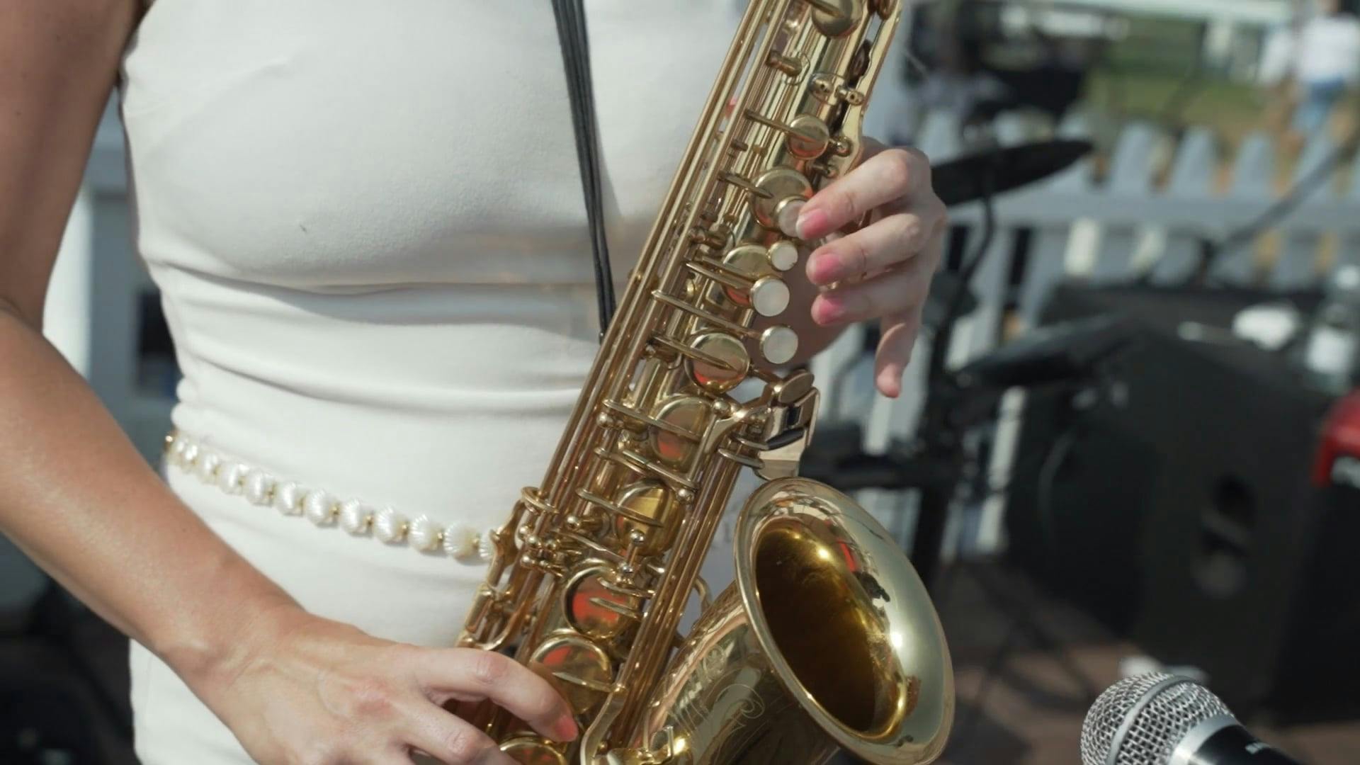 Close up of a Woman Playing the Saxophone Free Stock Video Footage ...