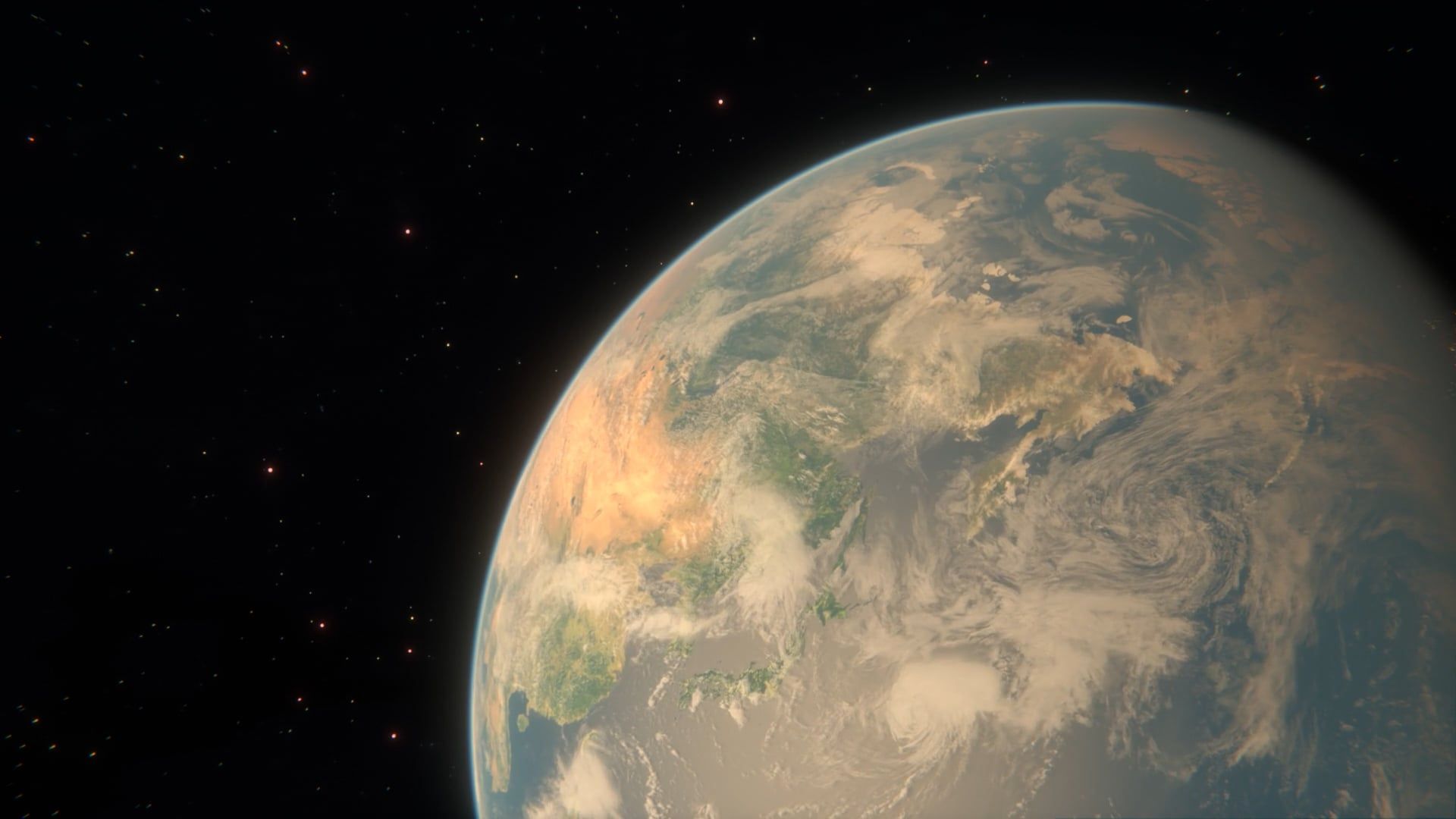 A close up view of the earth in space Free Stock Video Footage, Royalty ...