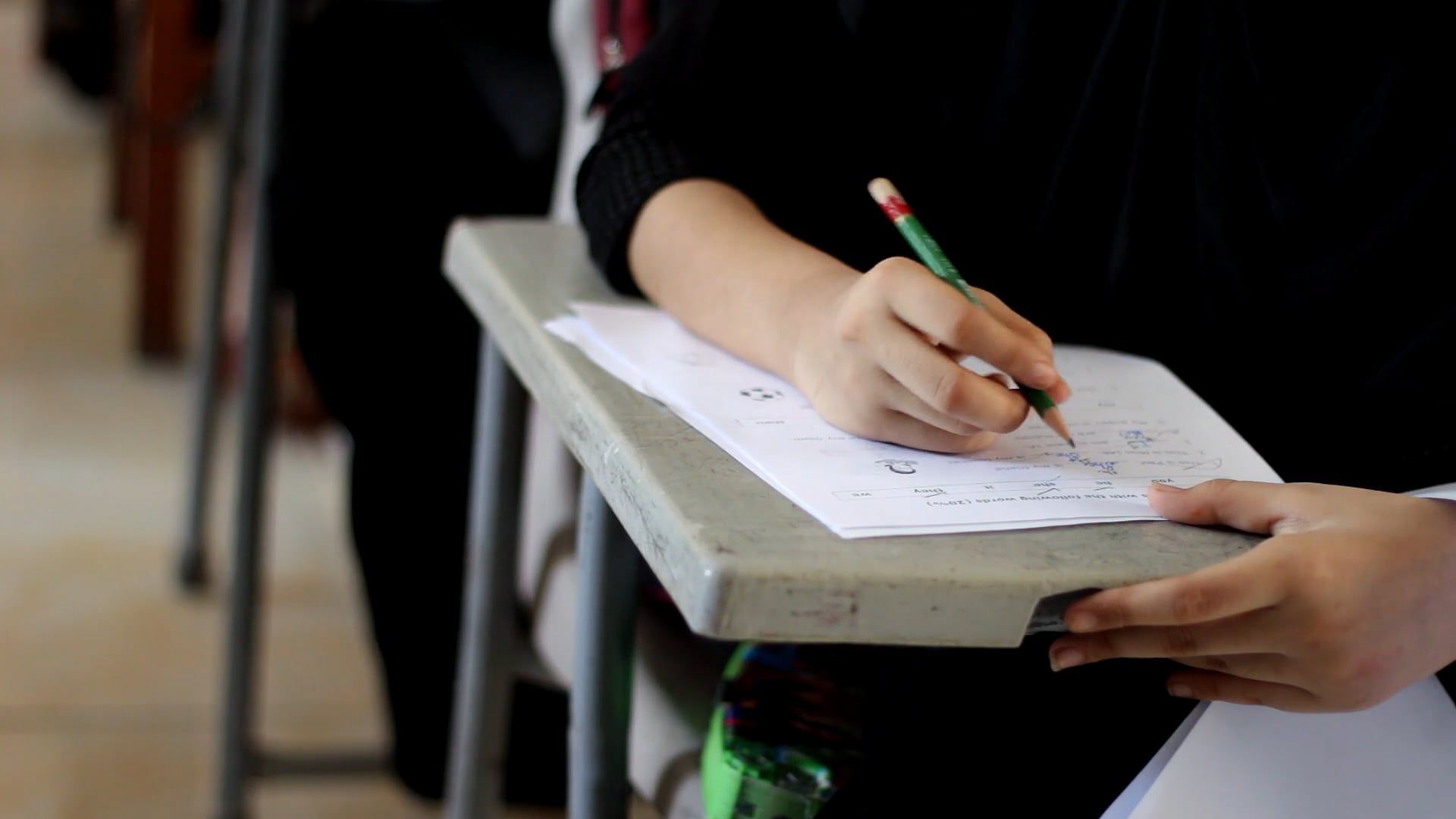 Pakistani girls sitting in an exam Free Stock Video Footage, Royalty ...