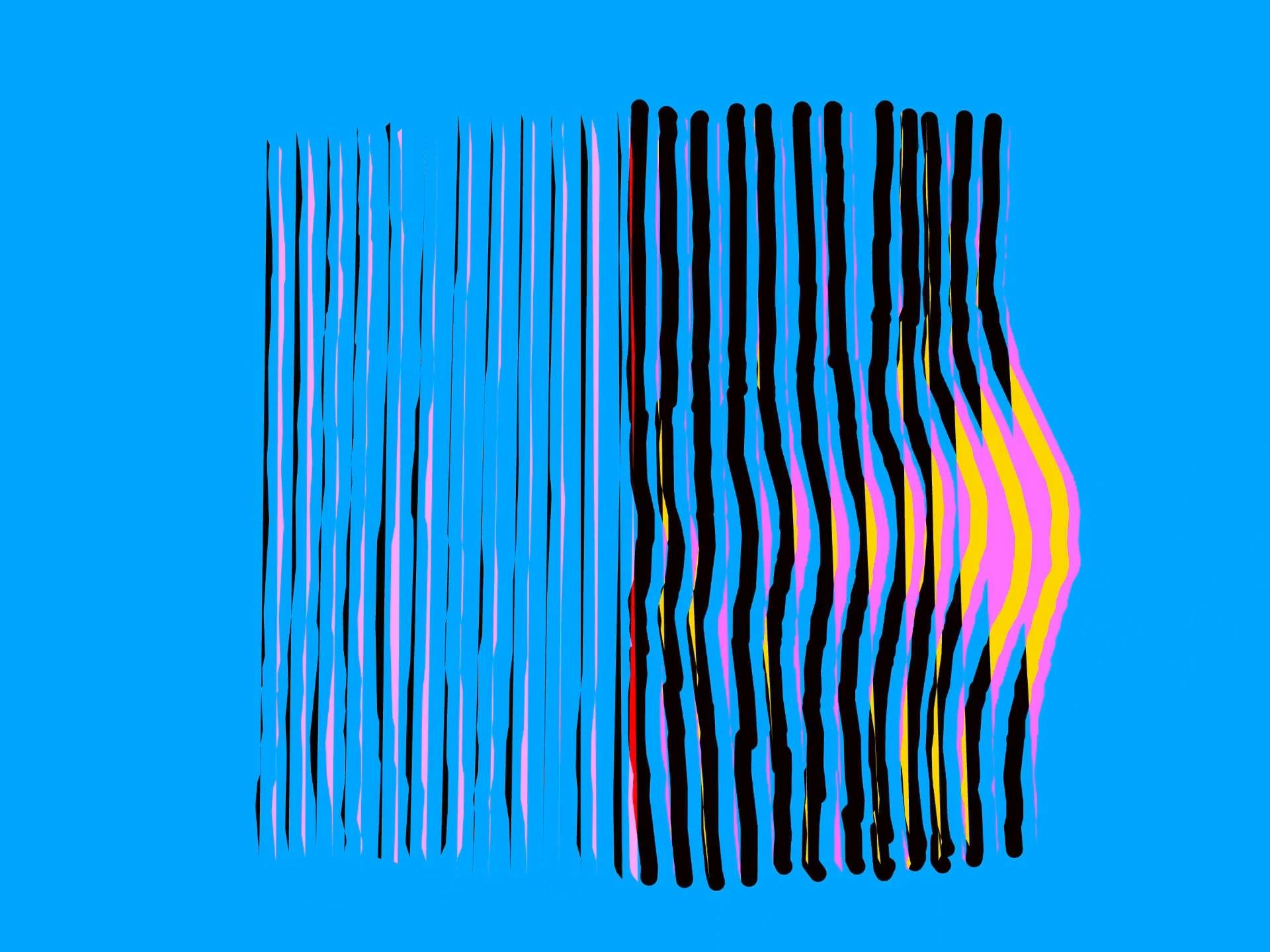 Digital Animation of Vibrating Lines Free Stock Video Footage, Royalty ...