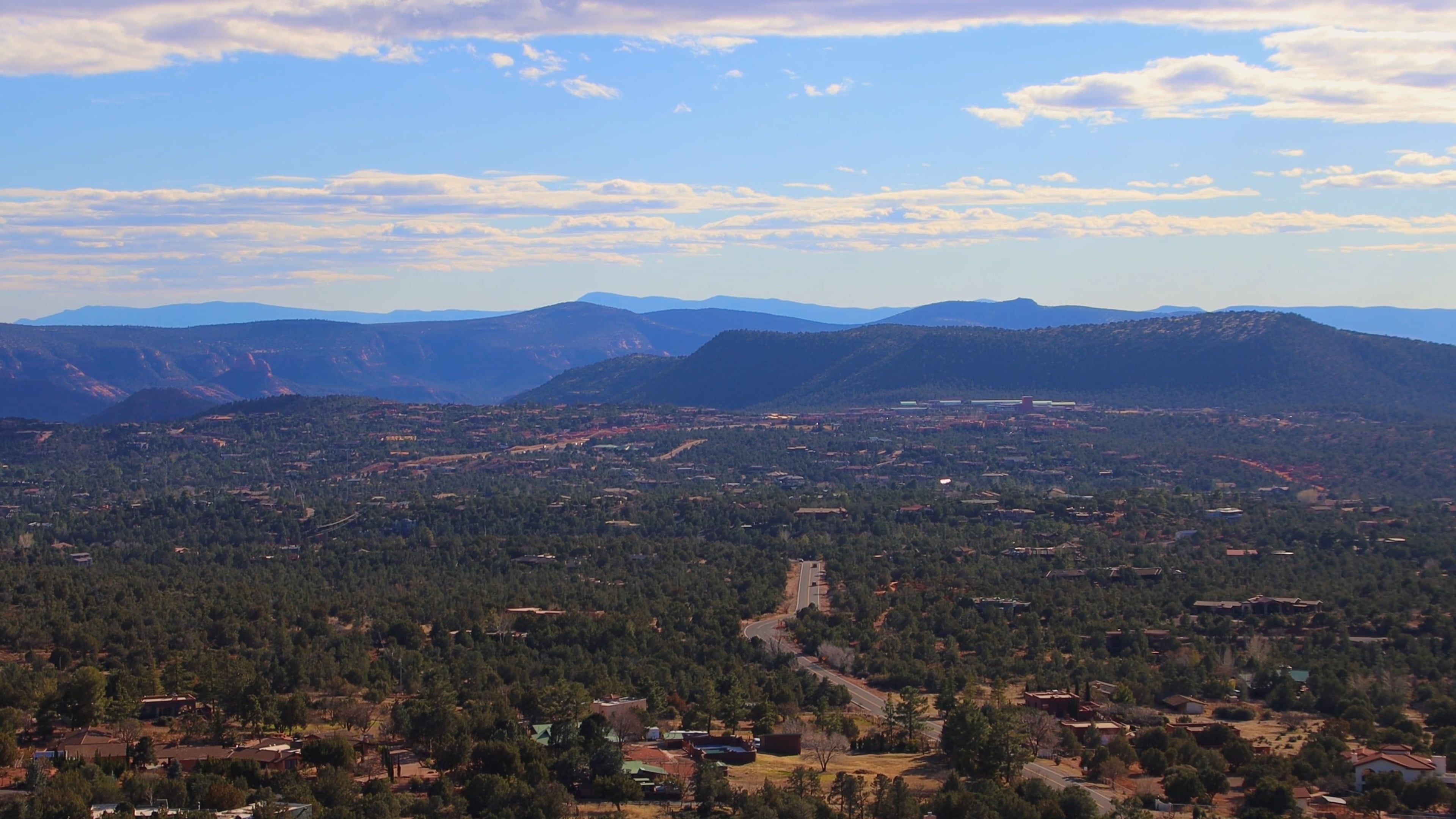 Fast Timelapse 4K Shot Over Oak Creek Canyon Desert, Sedona, Arizona ...