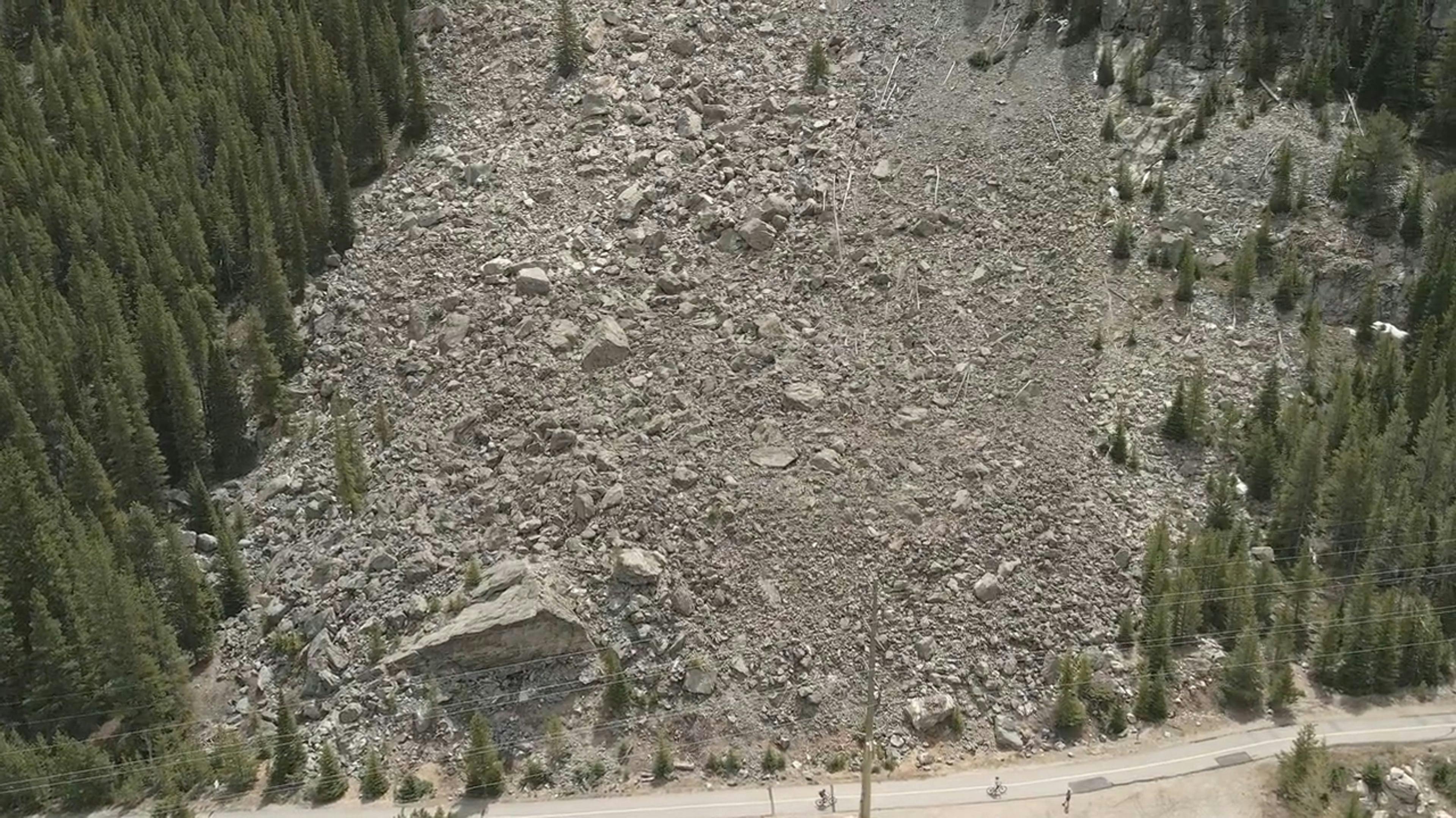 Rockslides On The Mountain Cliffside Free Stock Video Footage, Royalty ...