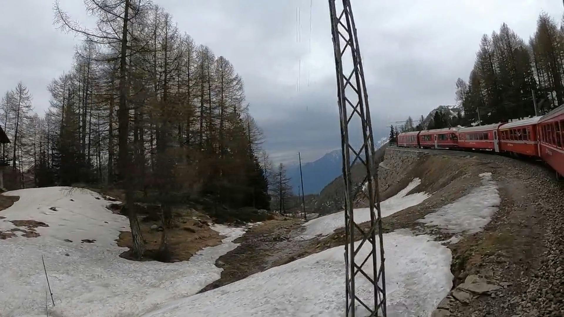 A Train Ride in a Mountain Landscape Free Stock Video Footage, Royalty ...
