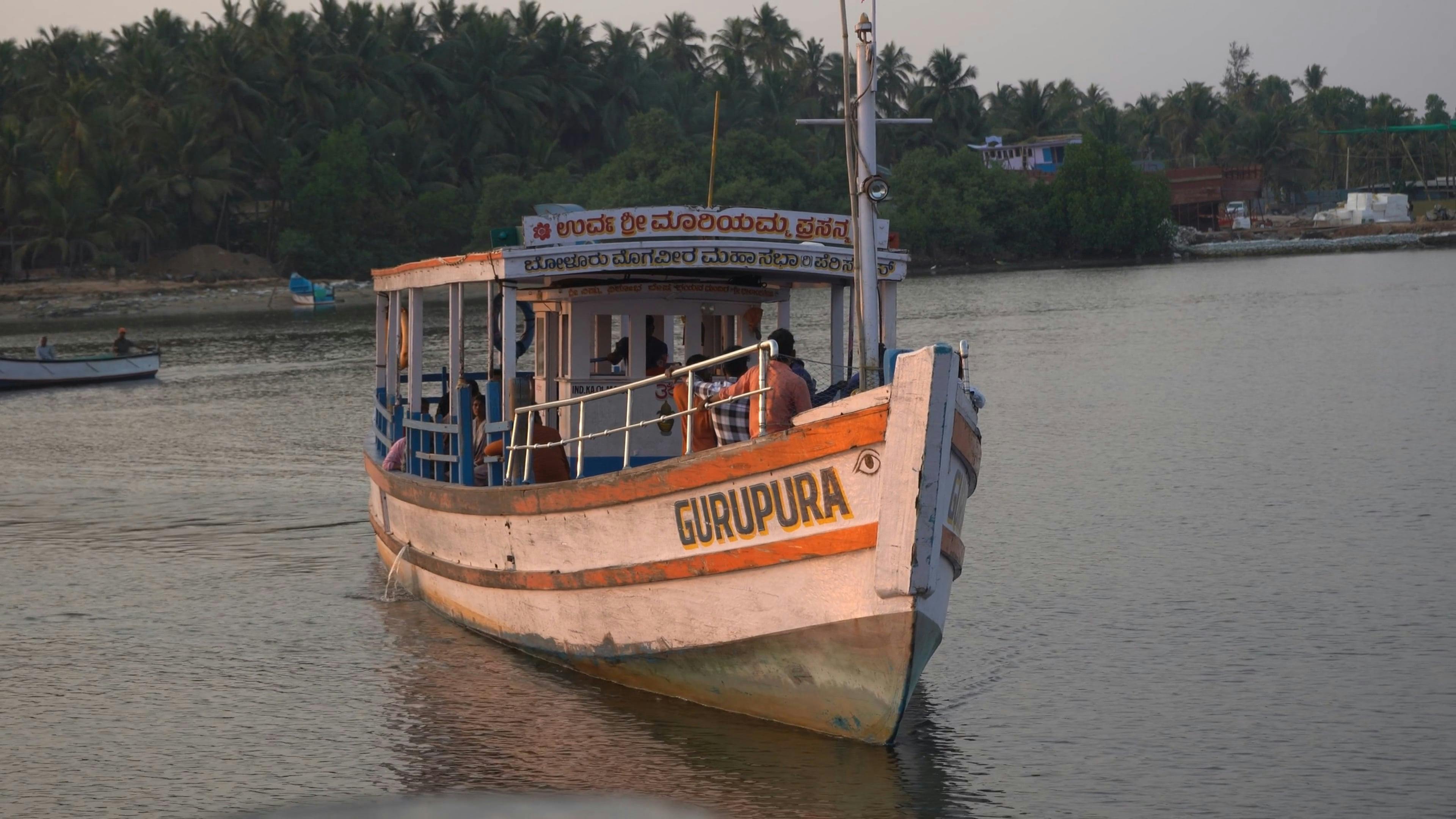 A Wooden Ferry Boat with Passengers Free Stock Video Footage, Royalty ...