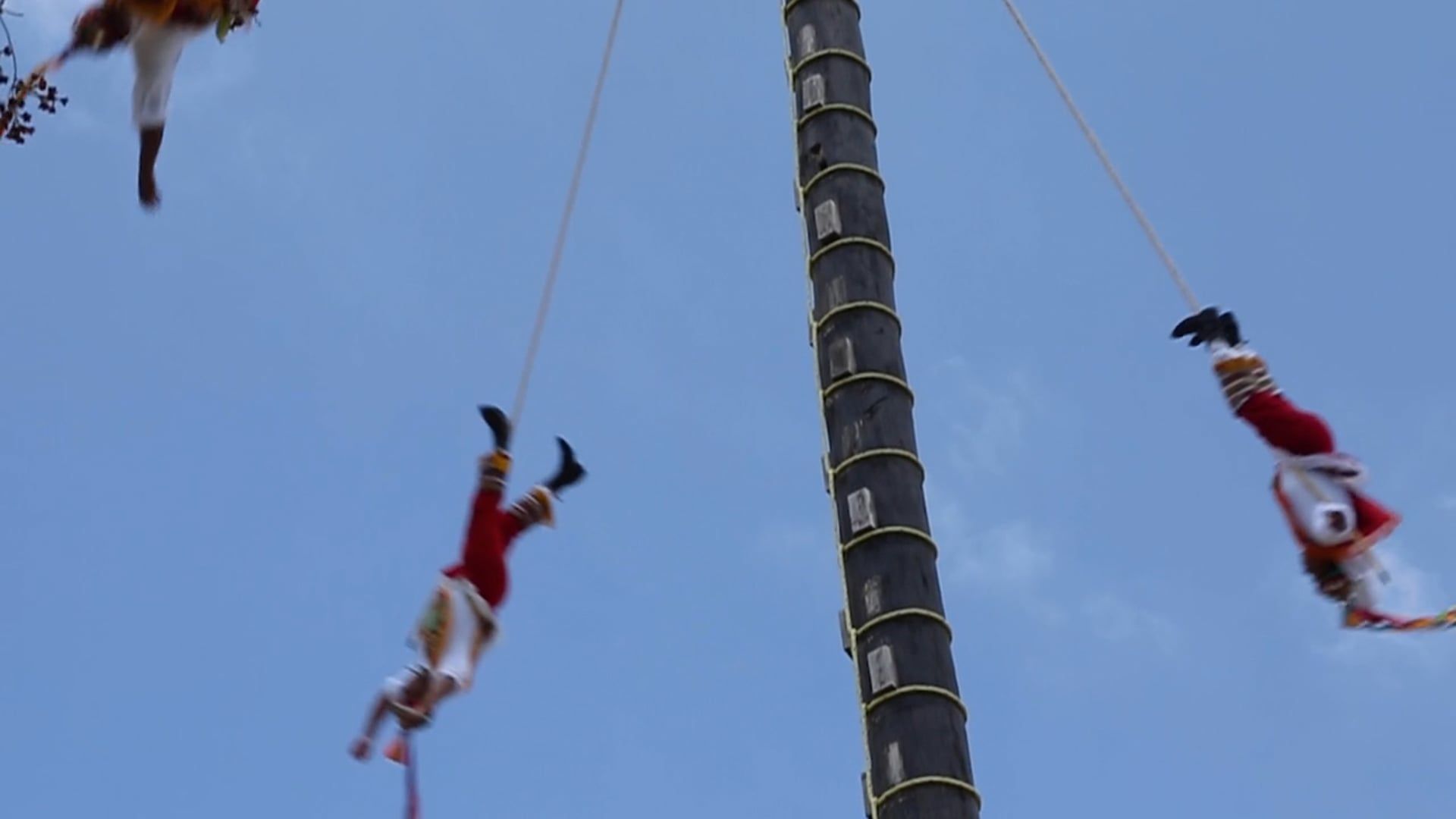 Papantla Flyers showcasing a prehispanic tradition Free Stock Video ...