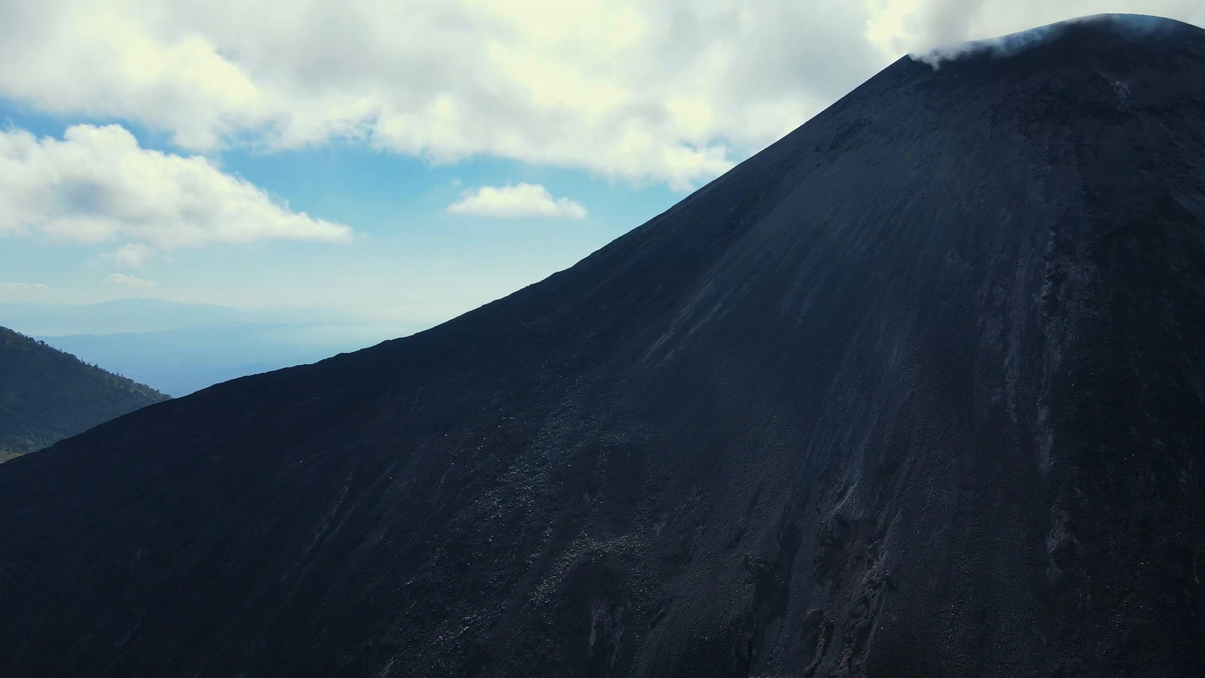 An Aerial Footage of the Volcanoes of East Java, Indonesia Free Stock ...