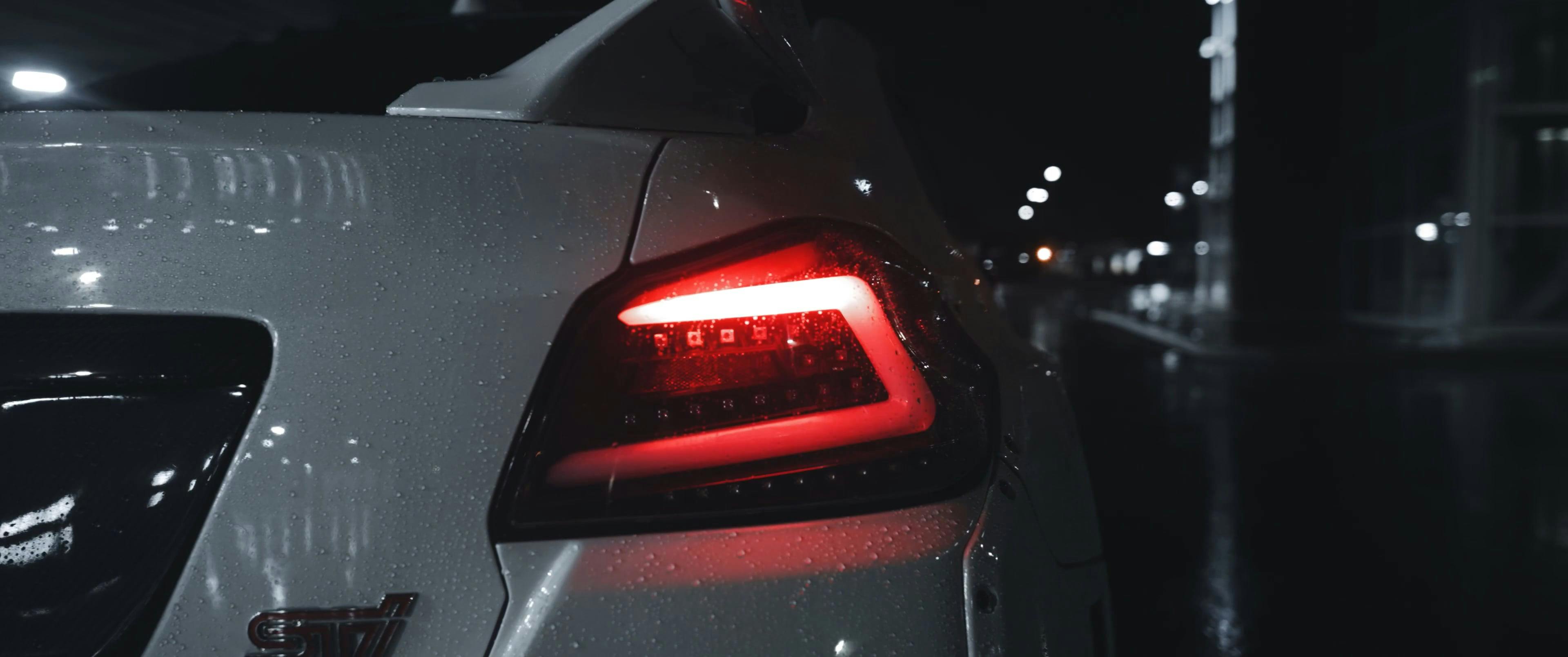 Close up View of a Car with Tailights on Free Stock Video Footage ...