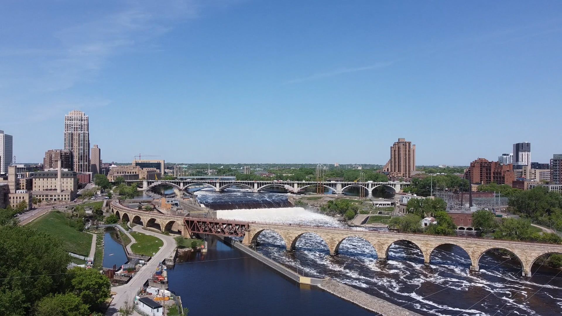 St Anthony Falls Free Stock Video Footage, Royalty-Free 4K & HD Video Clip