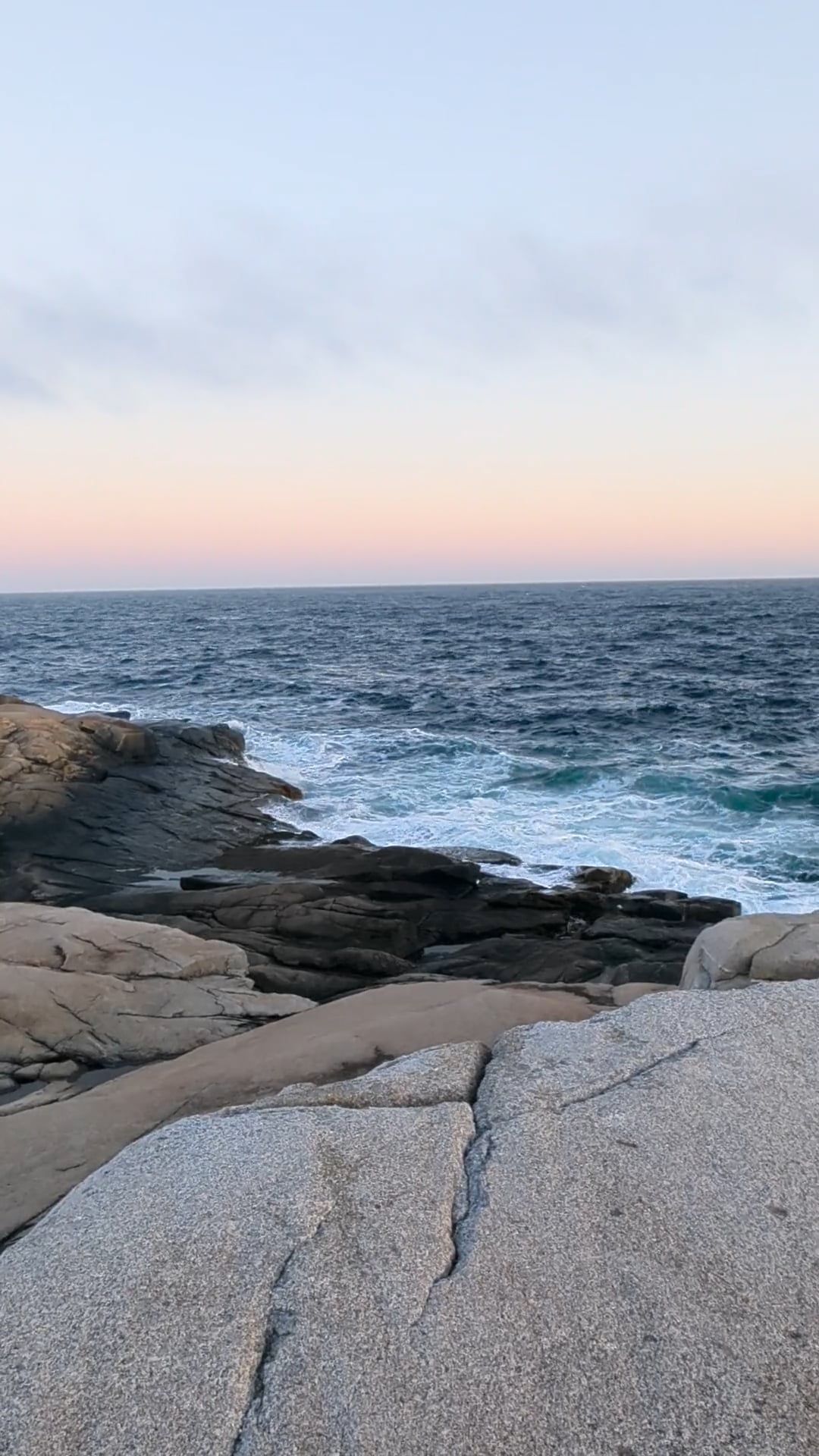A view of the ocean from a rocky shore Free Stock Video Footage ...