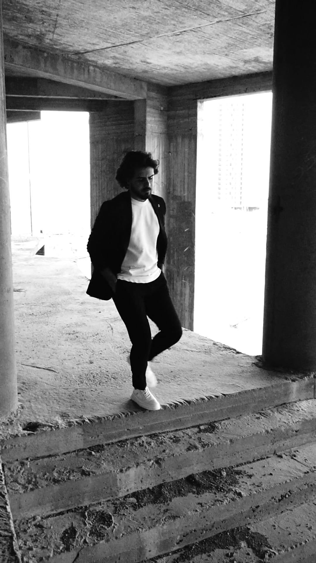 A man standing on a concrete walkway Free Stock Video Footage, Royalty ...