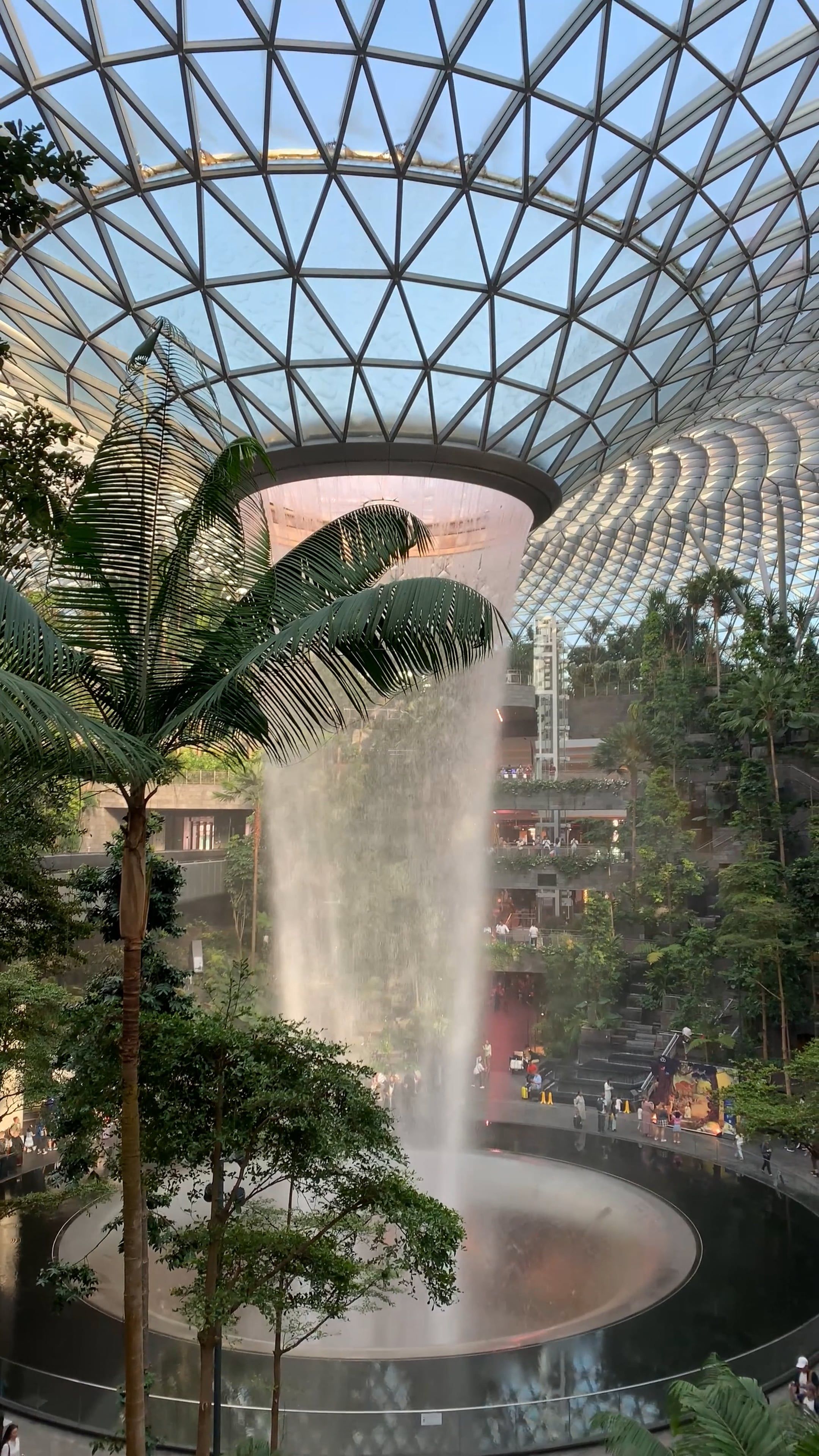 Footage Of Waterfall In The Jewel Changi Airport Free Stock Video ...