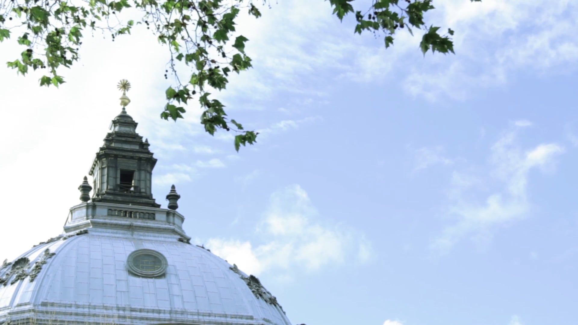 Pillars And Columns Of A Church Building Facade · Free Stock Video