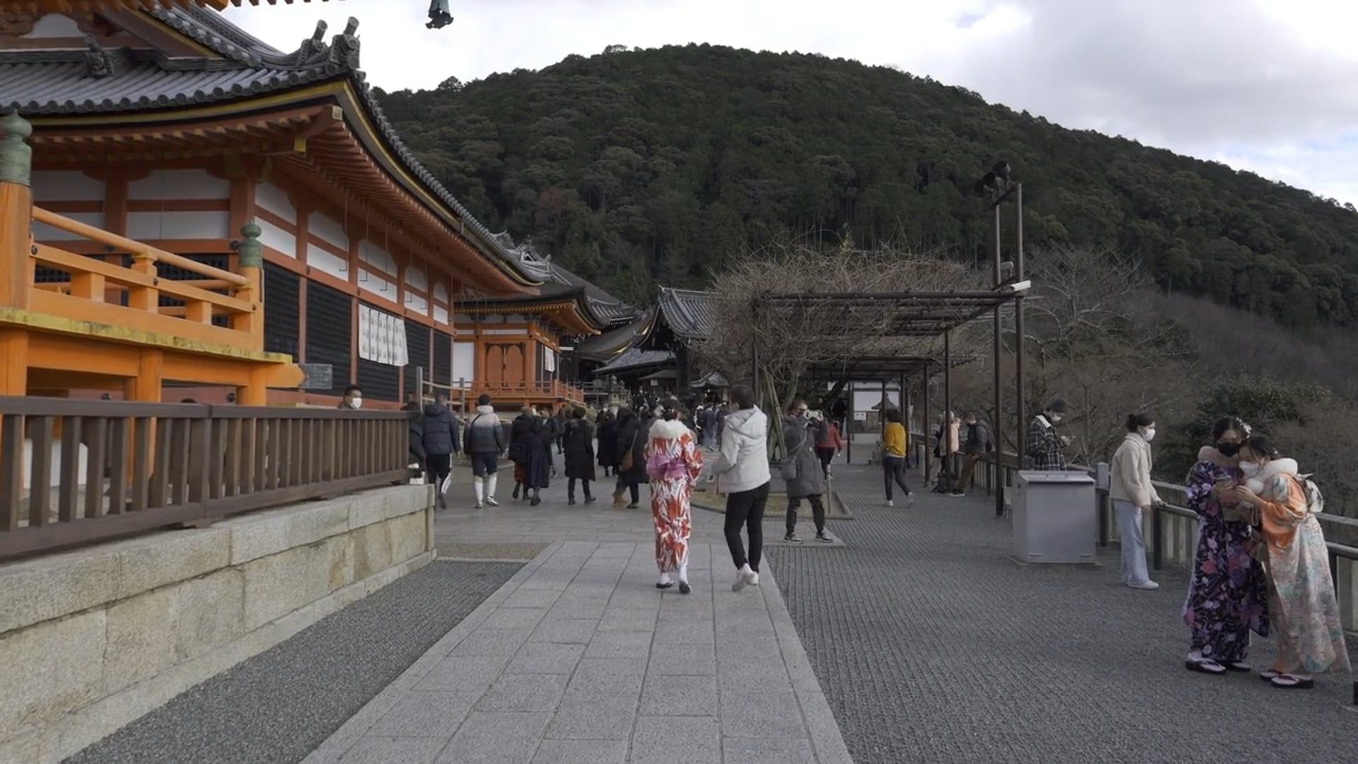People walking around a temple in japan Free Stock Video Footage ...