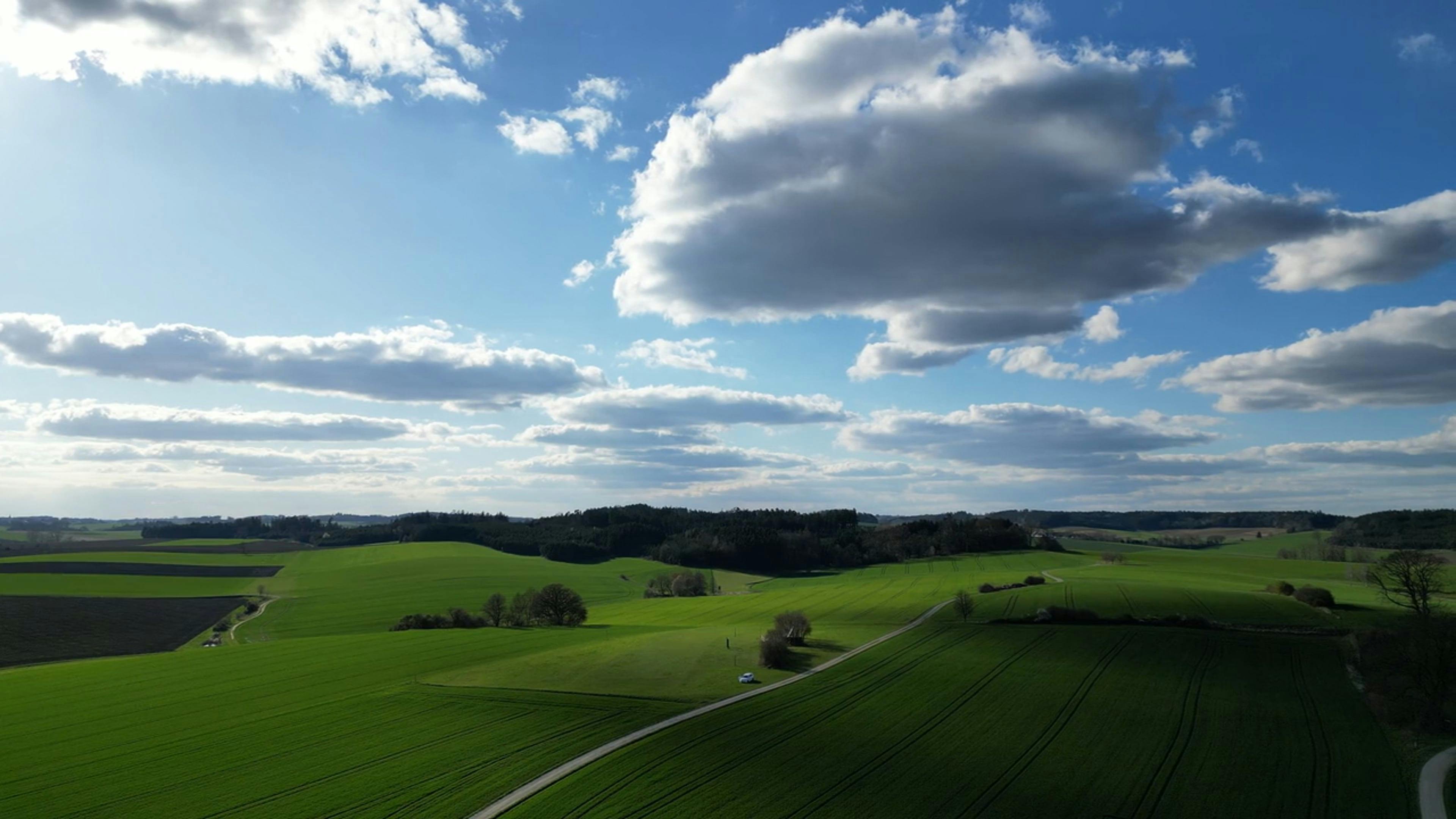 Drone Footage Of A Countryside Landscape Free Stock Video Footage ...