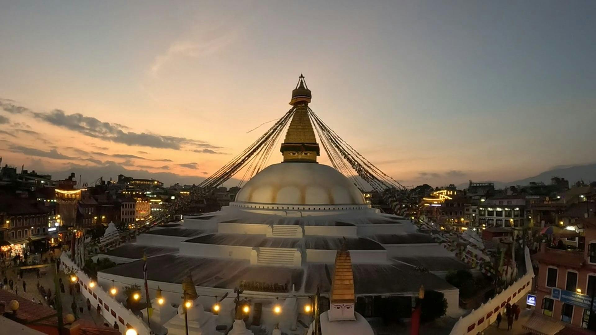 Low Angle Shot of Bouddha Stupa Free Stock Video Footage, Royalty-Free ...
