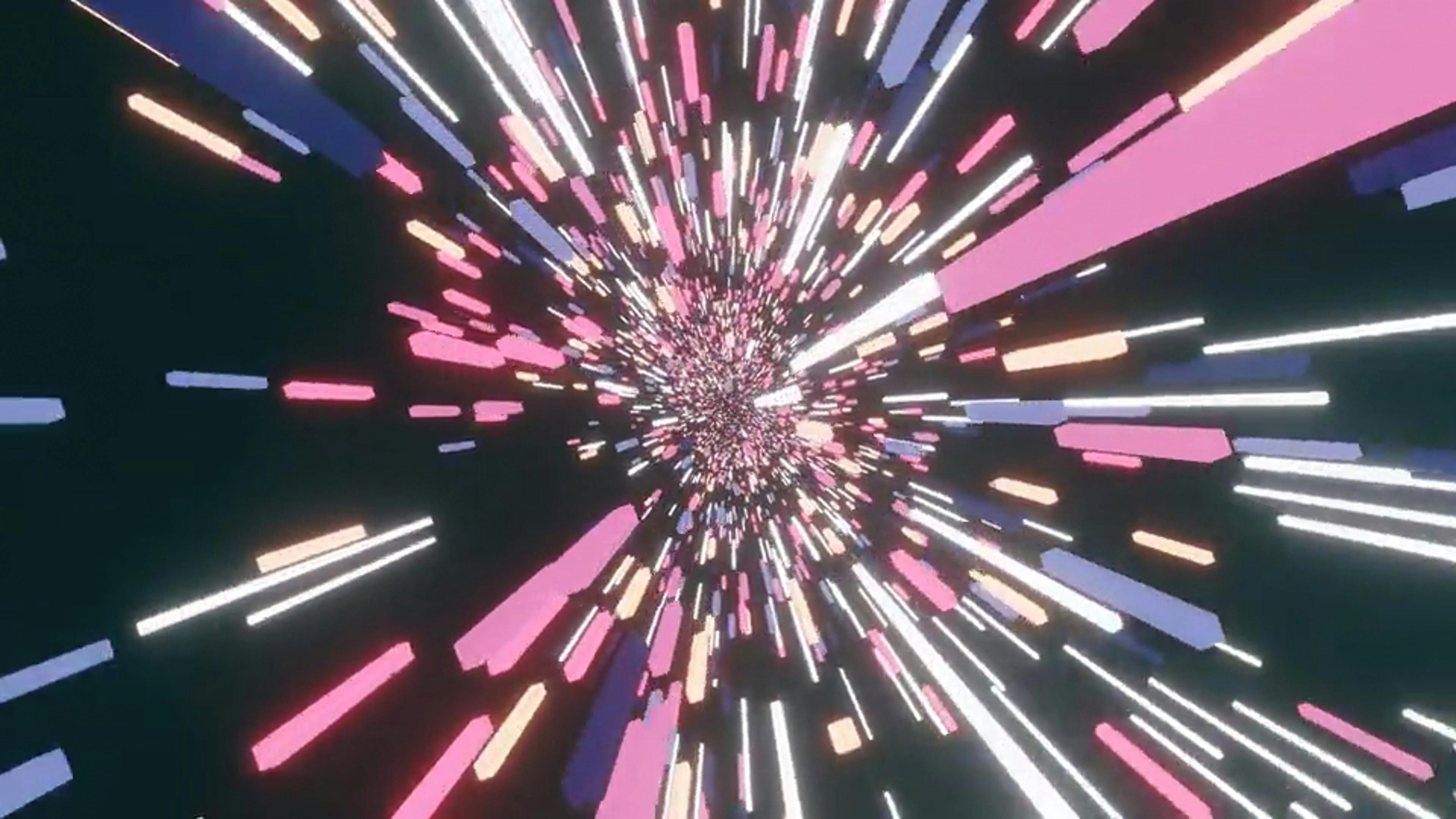 A computer generated image of a colorful tunnel Free Stock Video ...