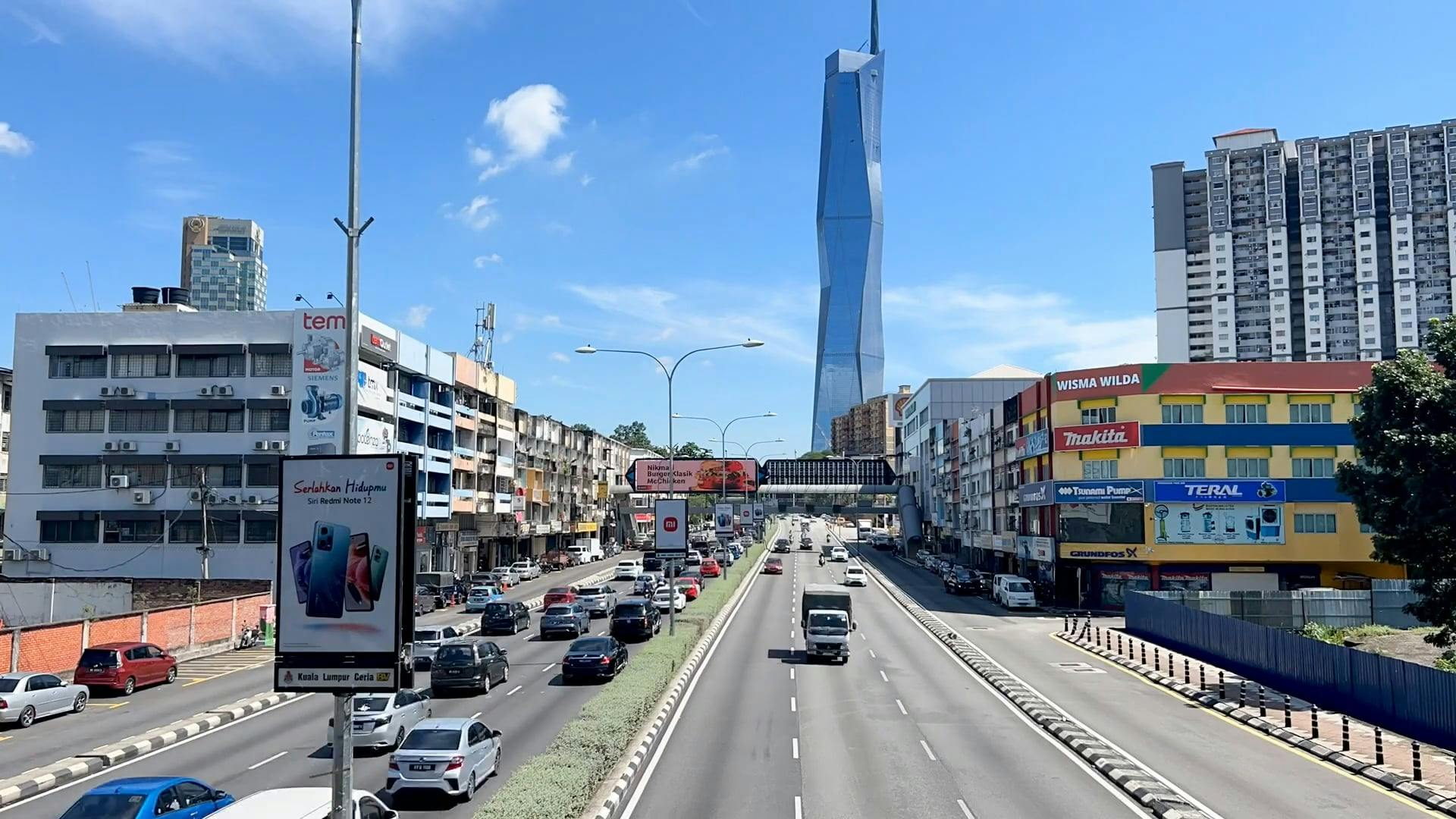 Heavy Traffic on Jalan Loke Yew in Kuala Lumpur, Malaysia Free Stock ...