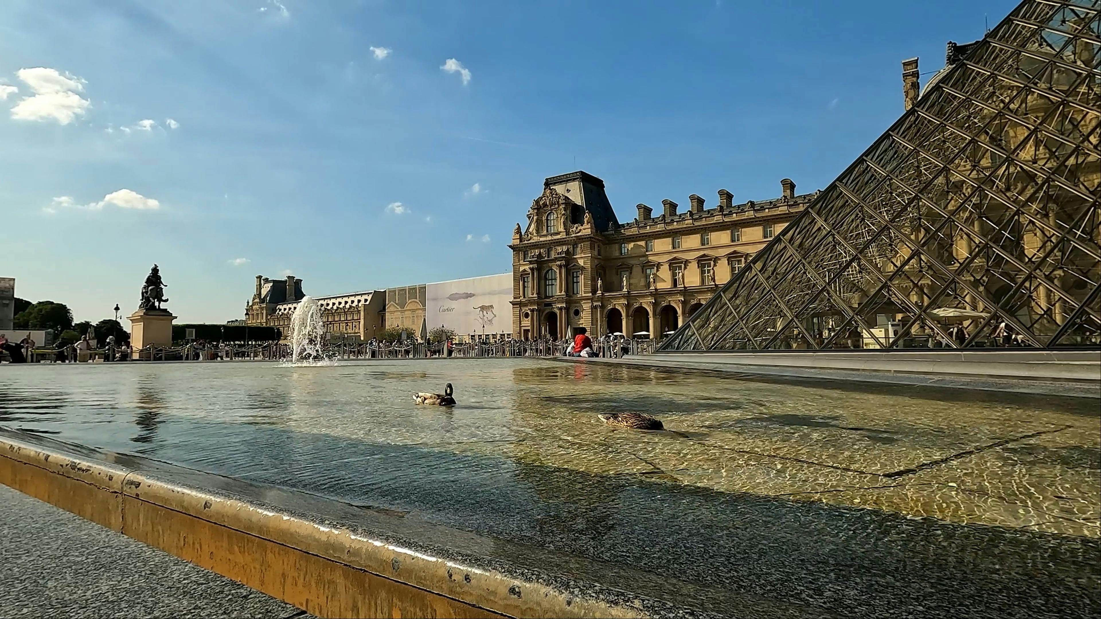 4K Video of Louvre Museum Free Stock Video Footage, Royalty-Free 4K ...