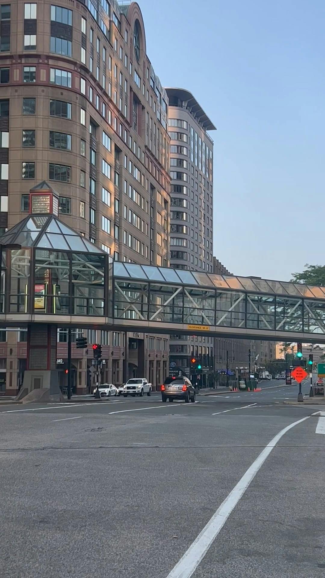 A city street with cars parked on both sides Free Stock Video Footage ...