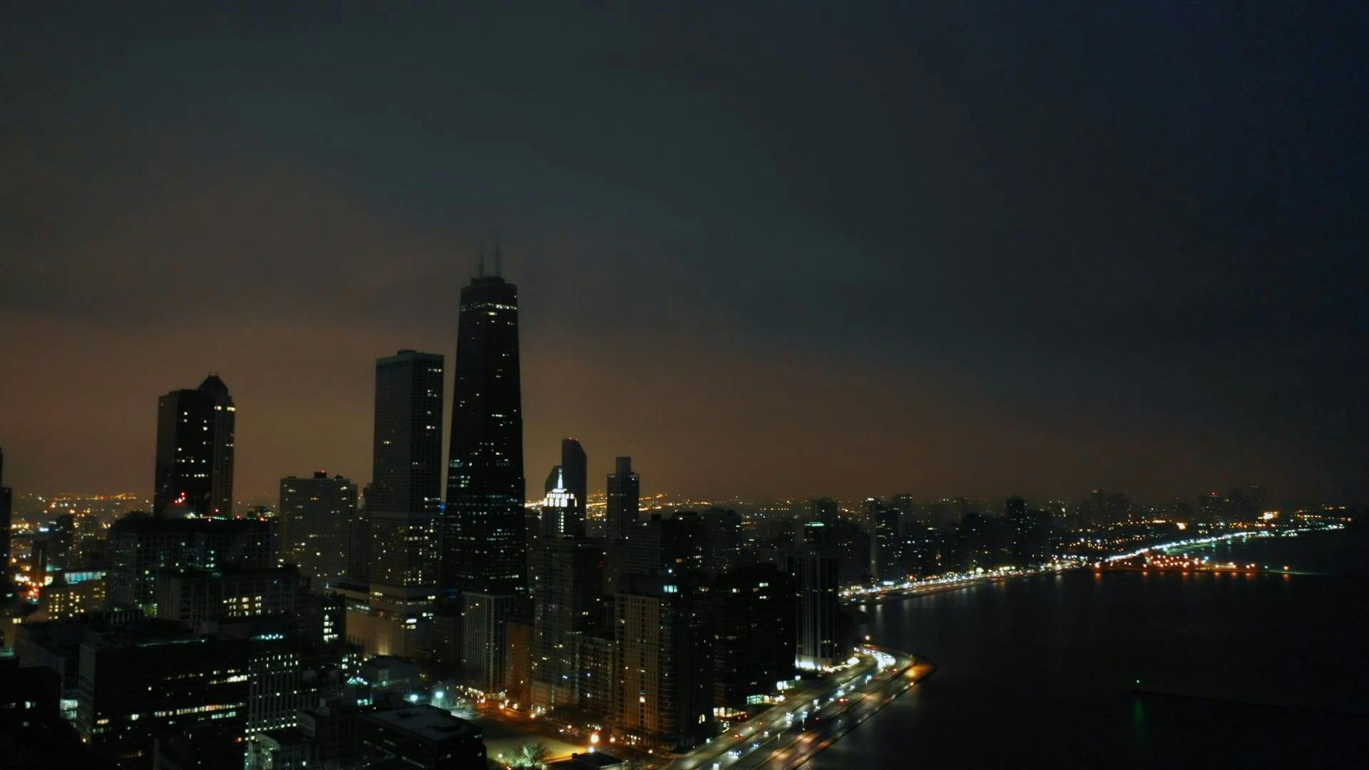 Aerial Video of a City at Night Free Stock Video Footage, Royalty-Free ...