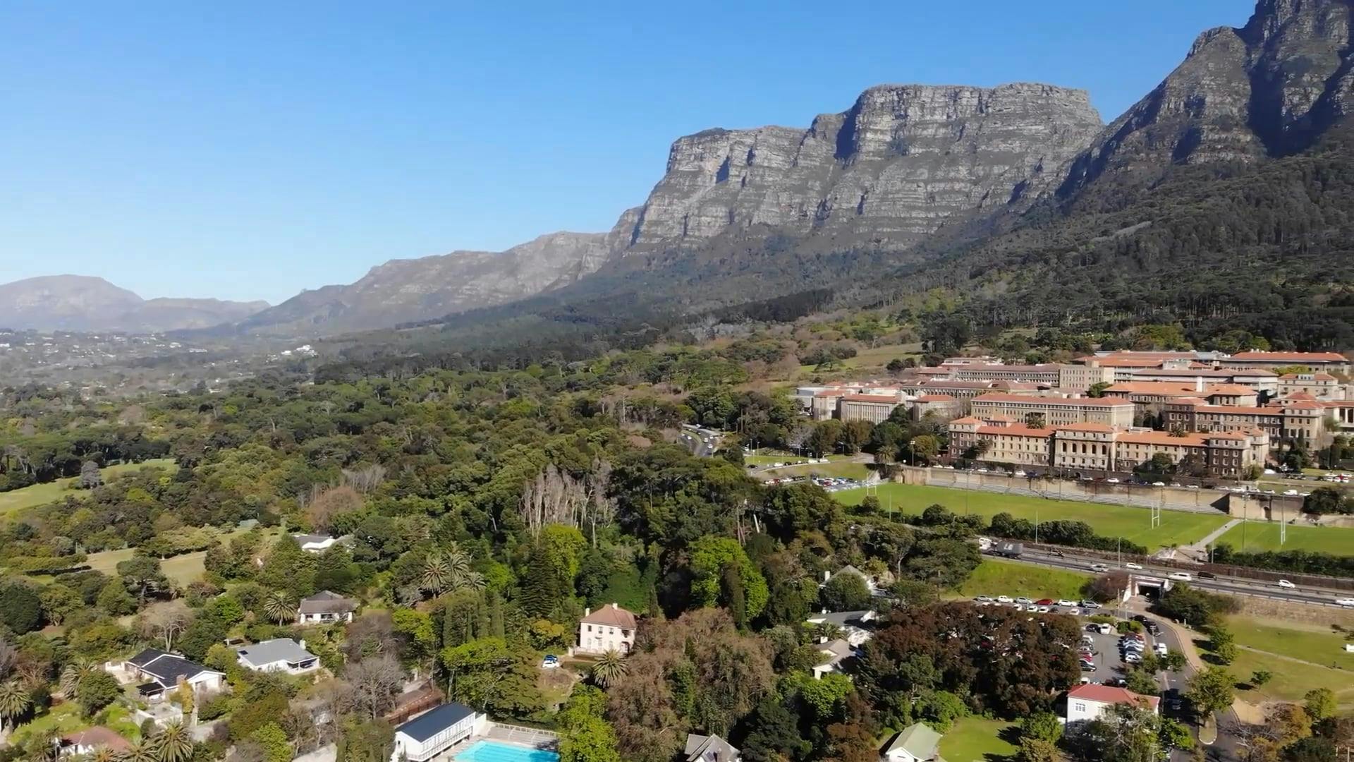 University Of Cape Town (UCT) Drone Free Stock Video Footage, Royalty ...