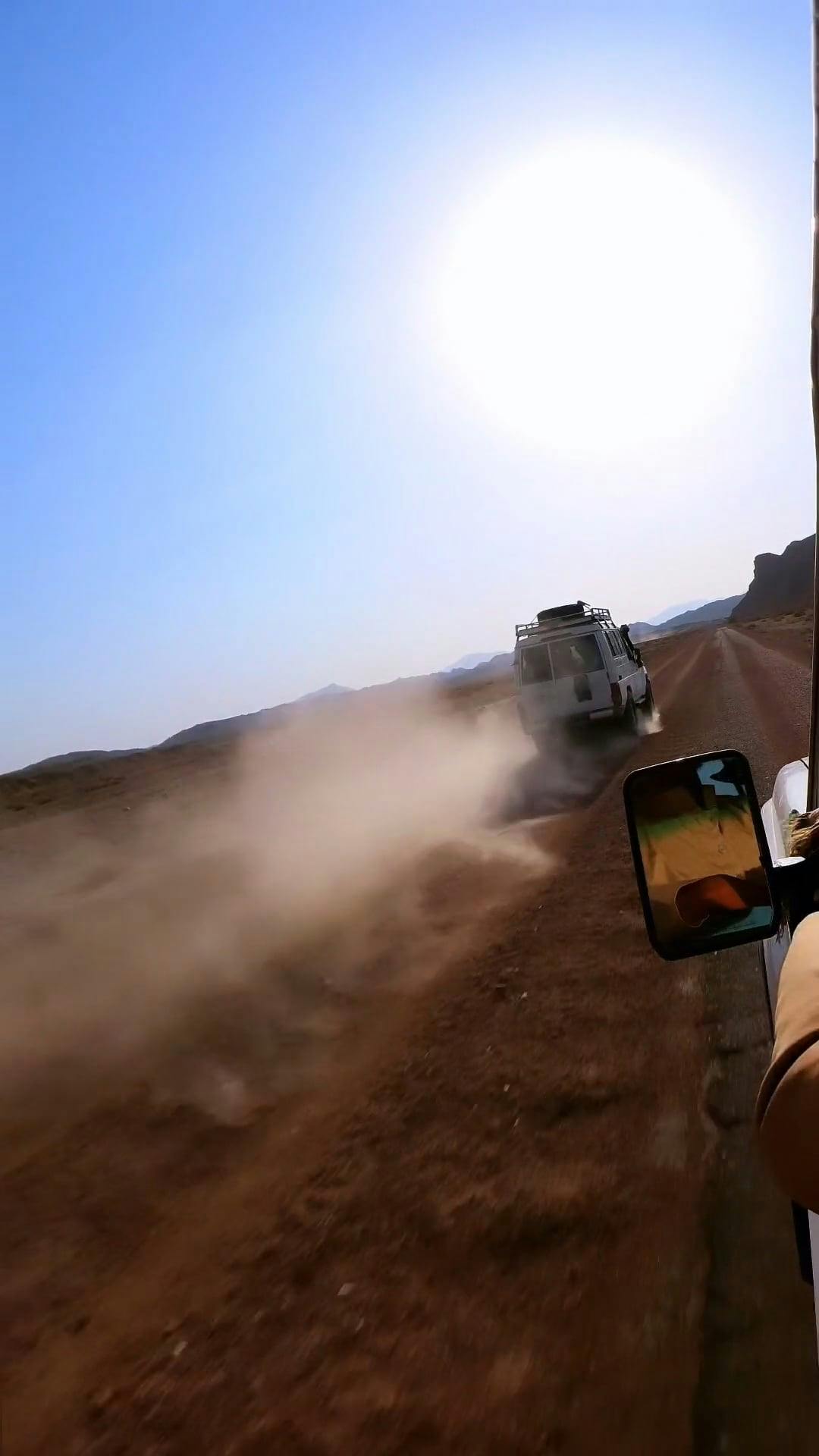 A jeep drive in the middle of a desert in egypt Free Stock Video ...