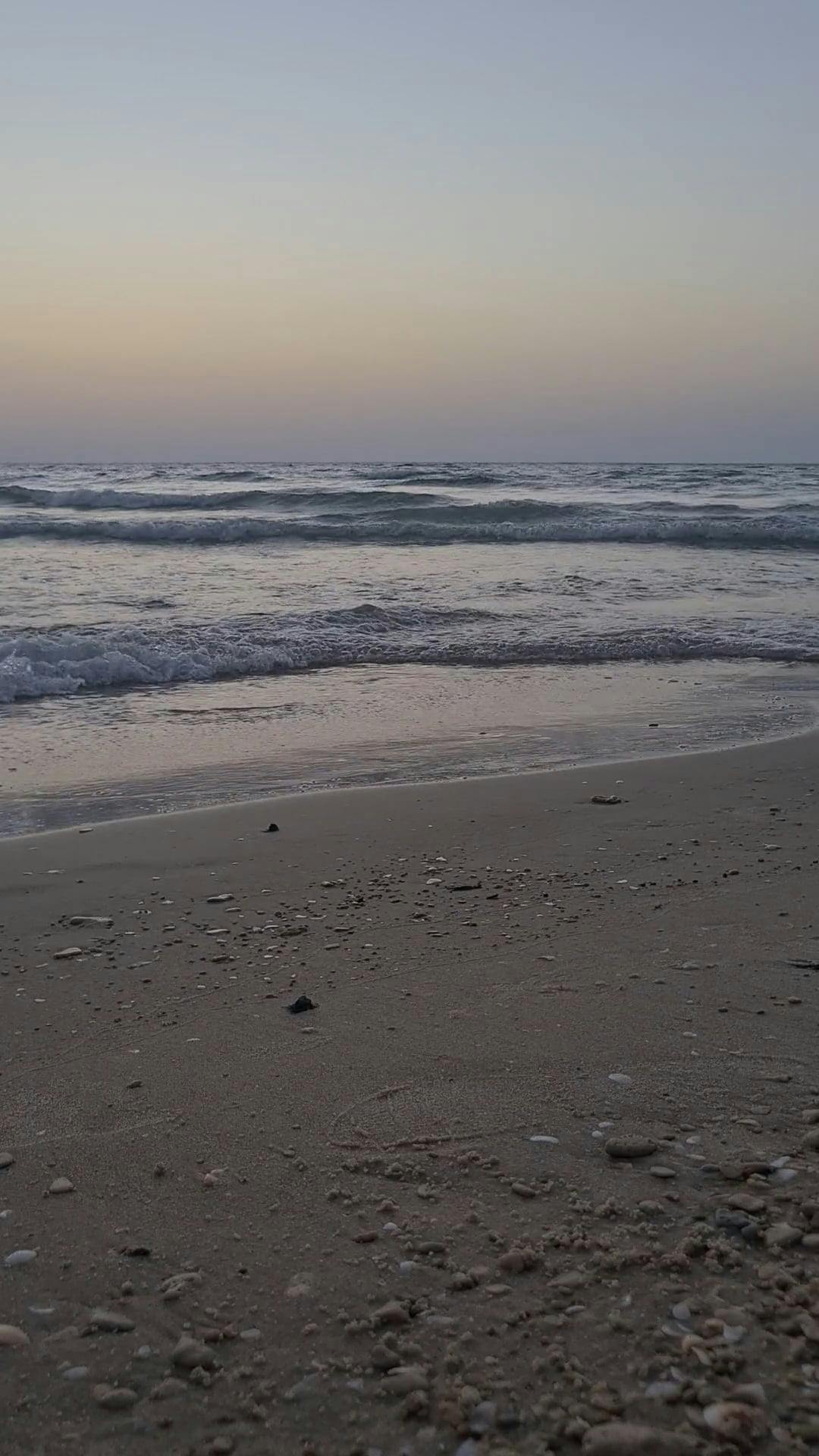 Getting dark after sunset at the beach Free Stock Video Footage ...
