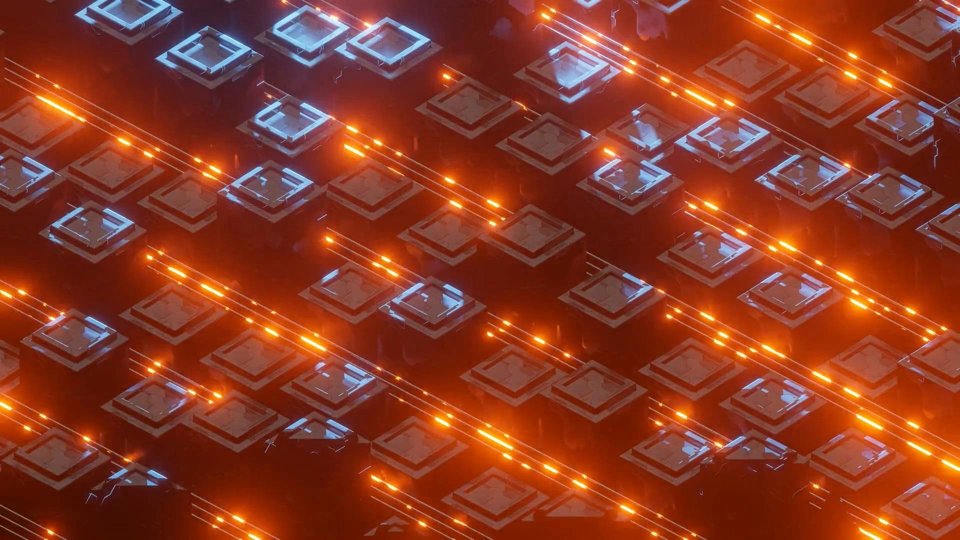 Abstract Glowing Fiber Optical Network Lights Free Stock Video Footage ...