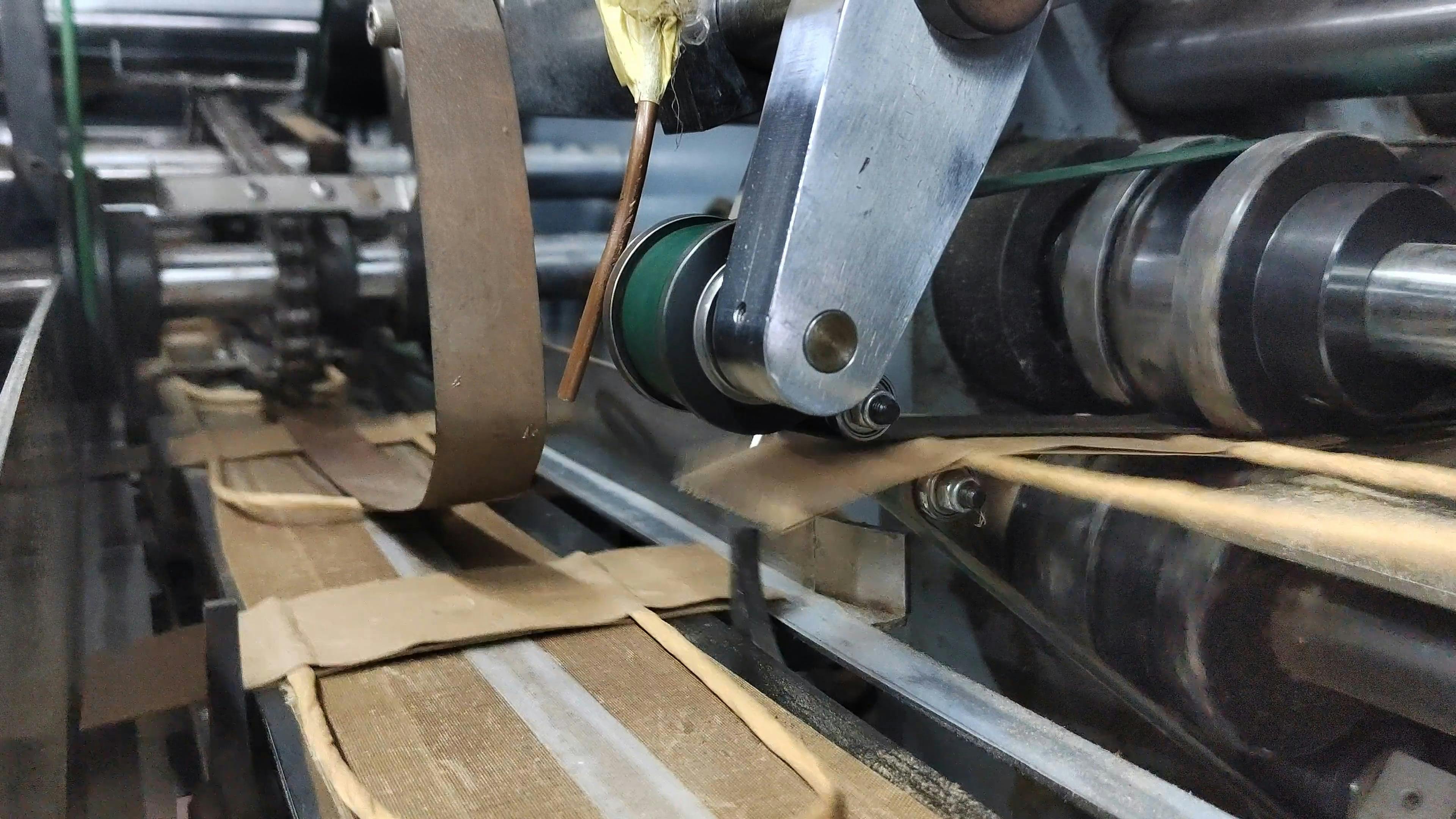 Industrial Paper Roll Production Process Footage Free Stock Video ...