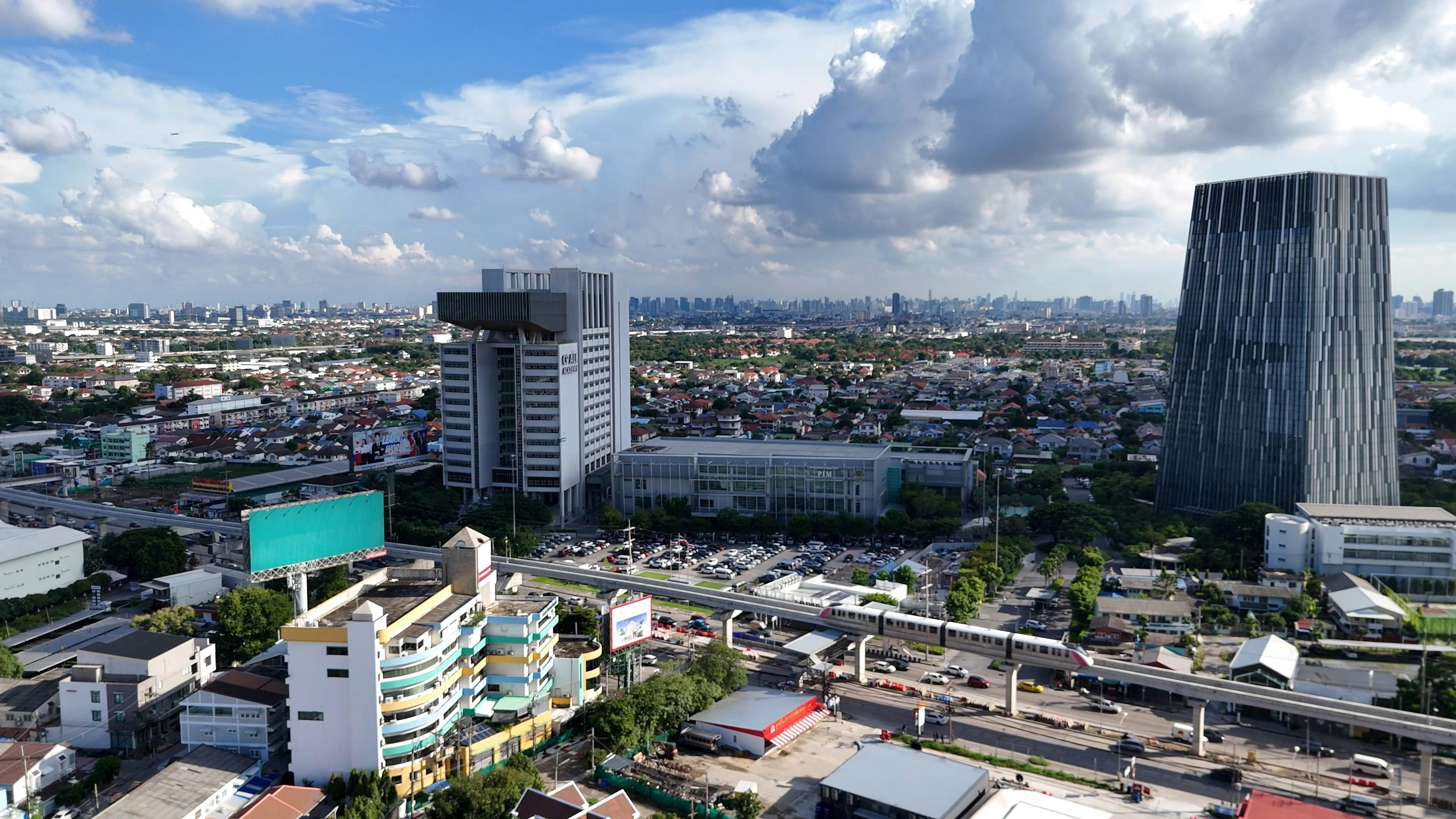 City View with Sky Train Free Stock Video Footage, Royalty-Free 4K & HD ...