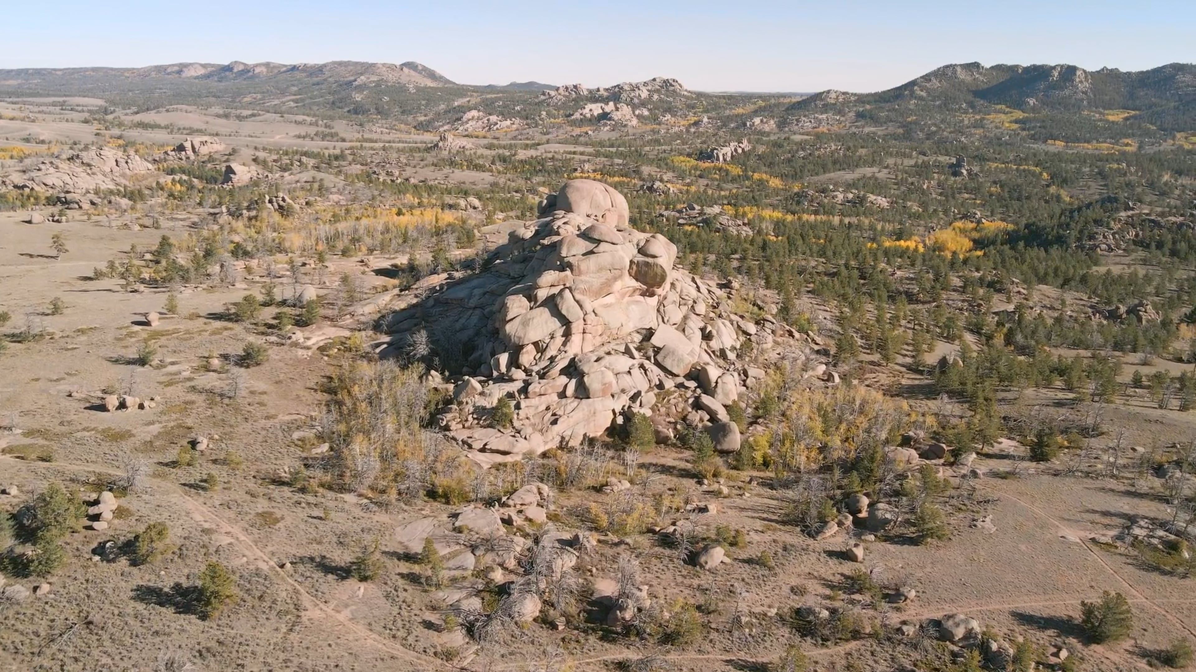 Mound of boulders in Wyoming Free Stock Video Footage, Royalty-Free 4K ...