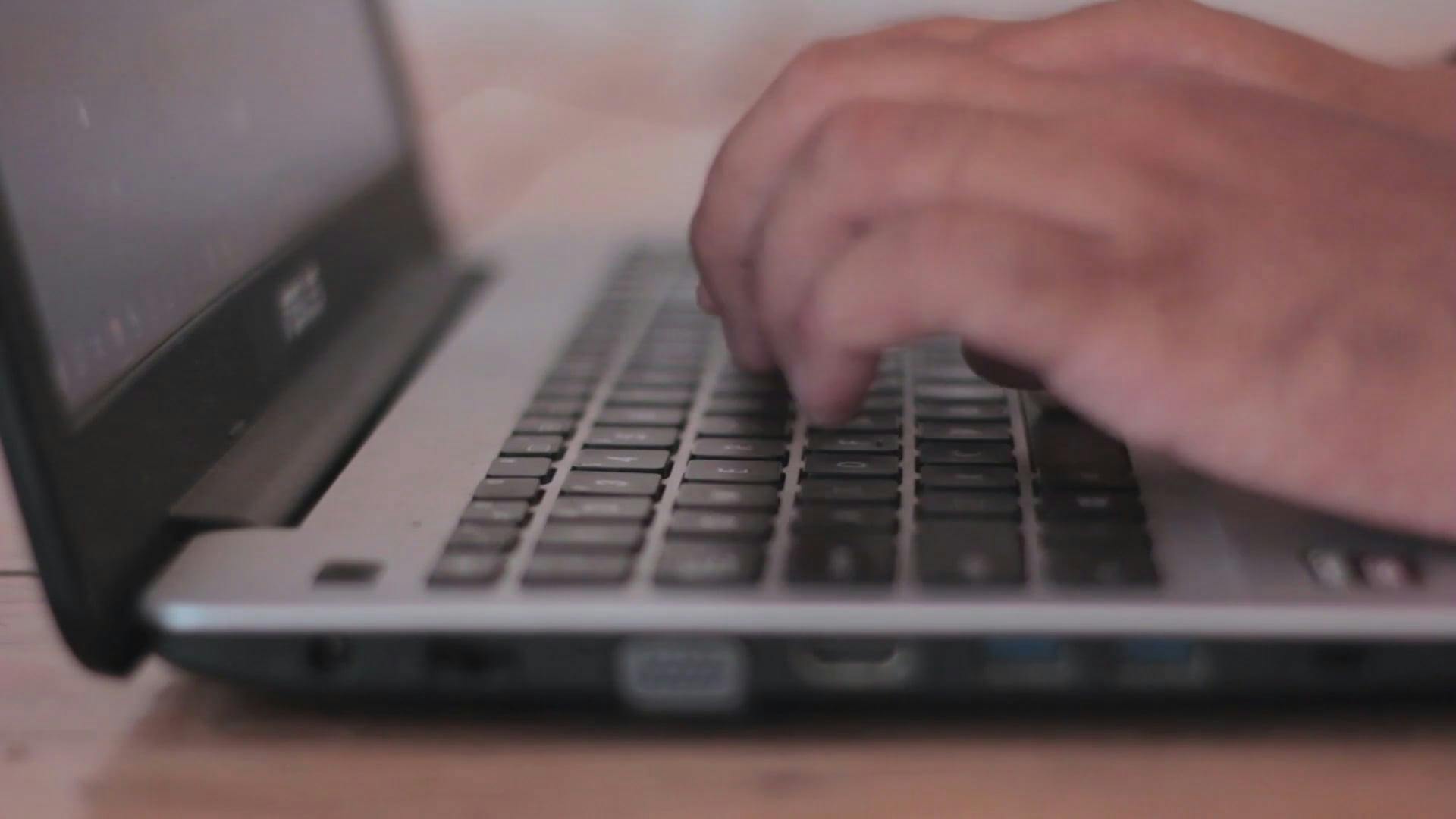 An Elderly Woman Using A Laptop Free Stock Video Footage, Royalty-Free ...