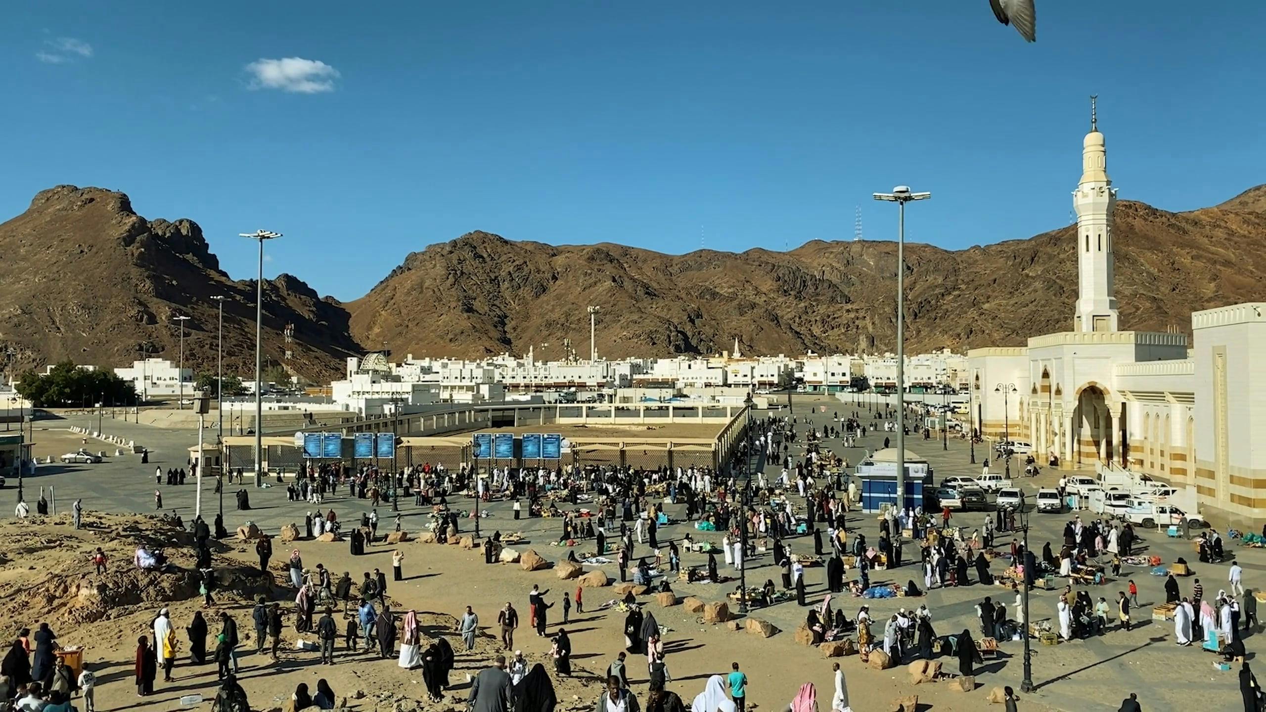Uhud Mountain Madinah Saudi Arabia Free Stock Video Footage, Royalty ...
