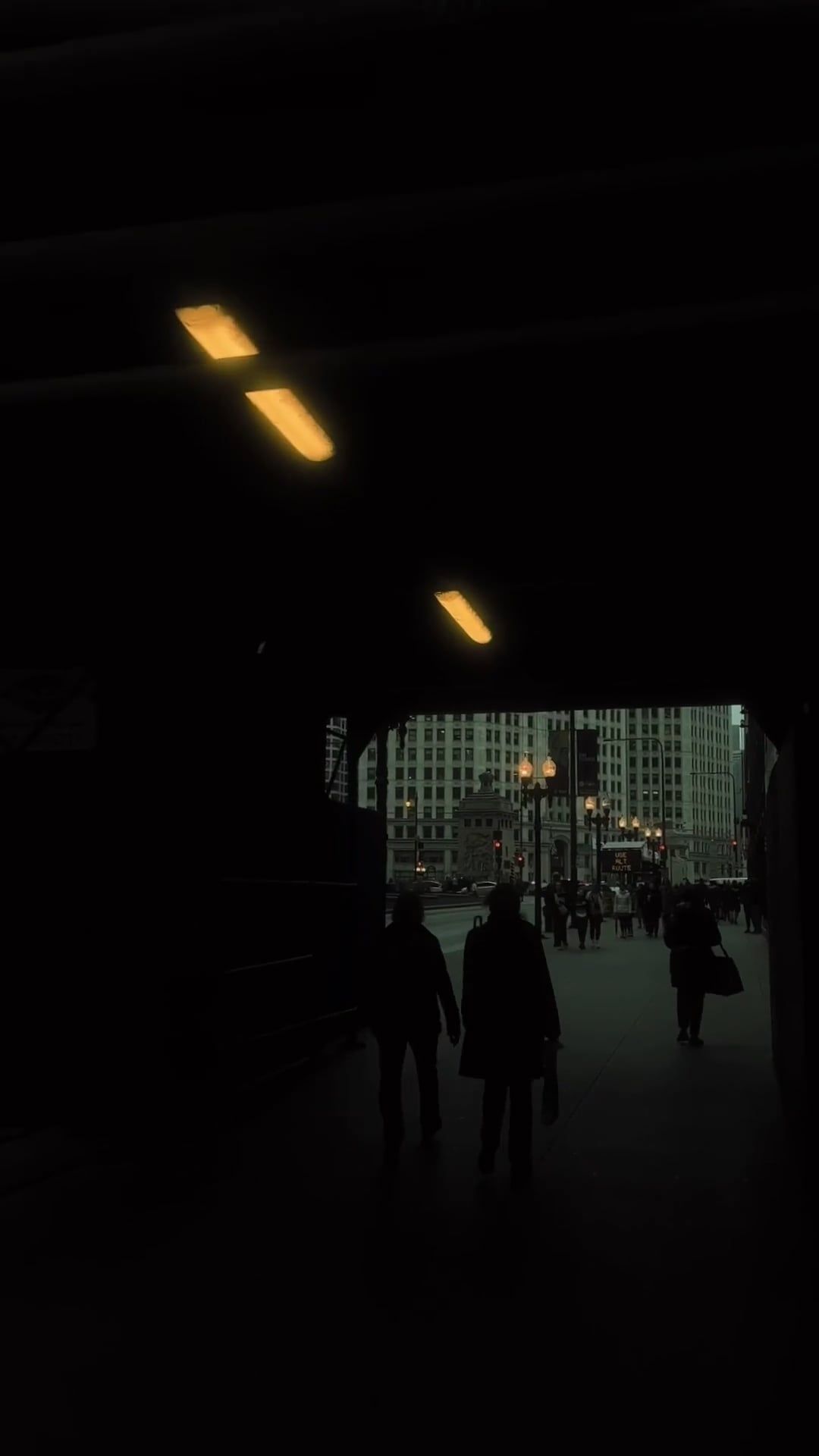 A city street with people walking on it Free Stock Video Footage ...