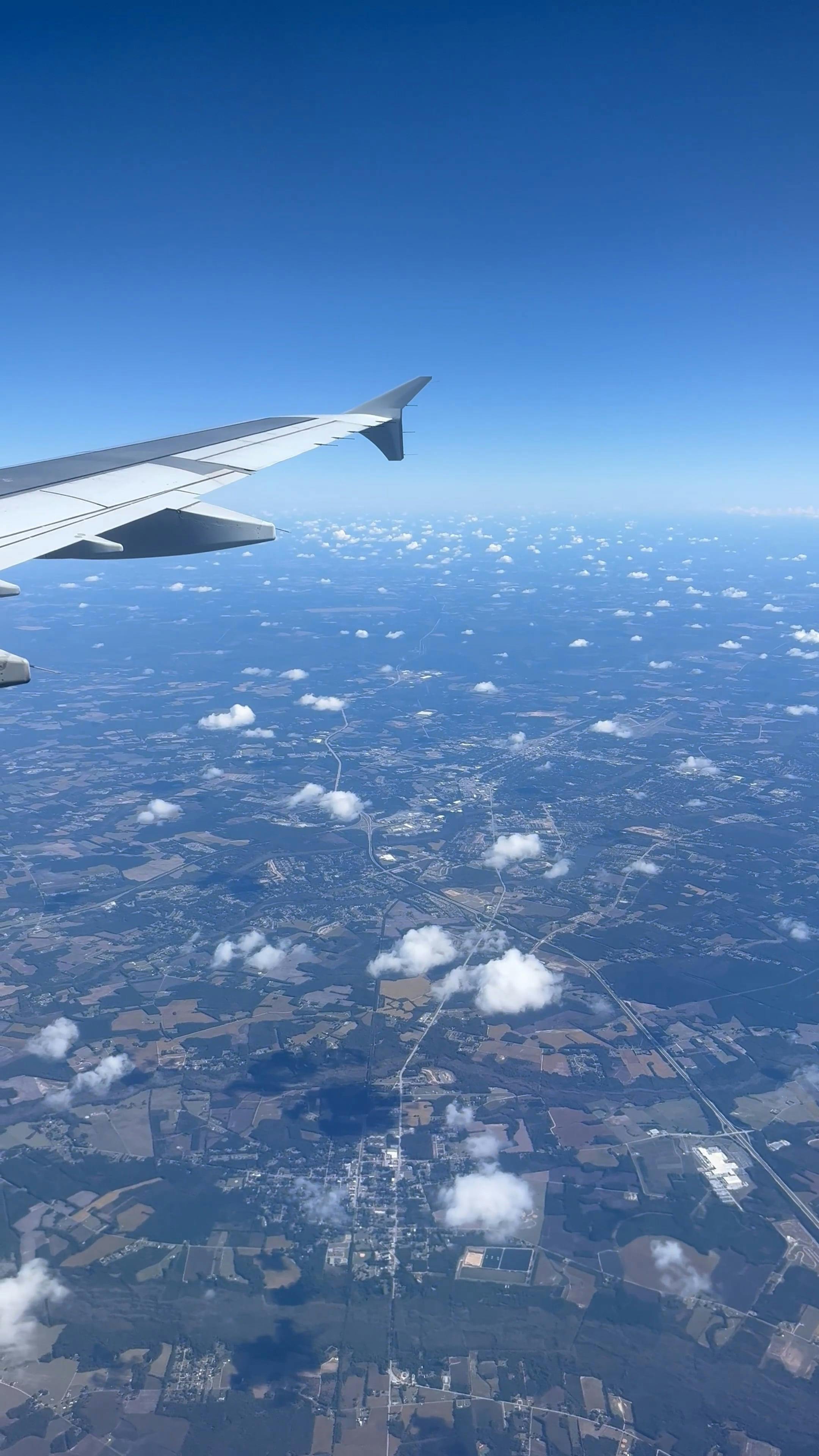 Aerial Night View of City Lights from Airplane Free Stock Video Footage ...