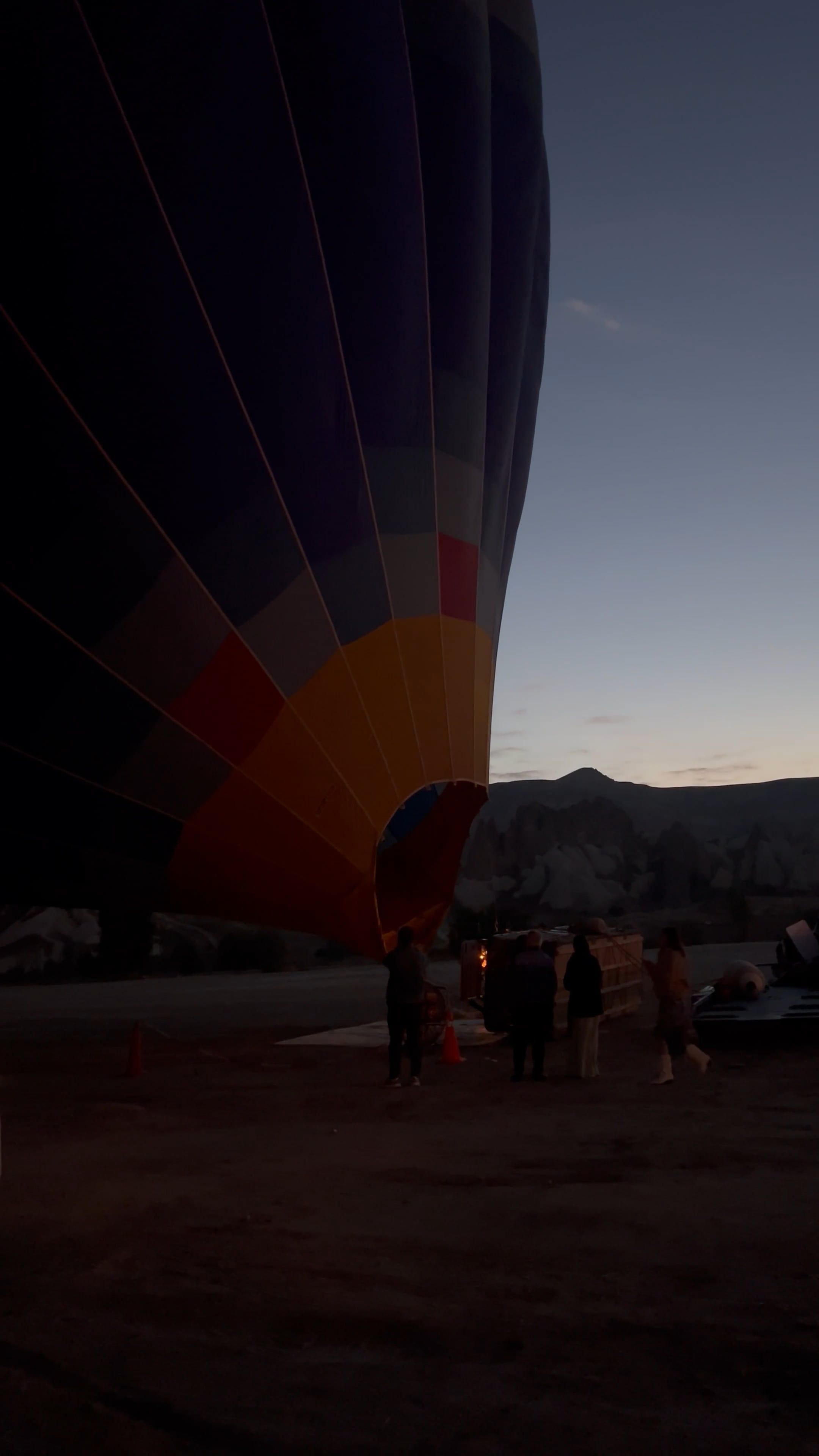 Torch Blowing Hot Air In A Giant Balloon To Control Its Landing Free ...