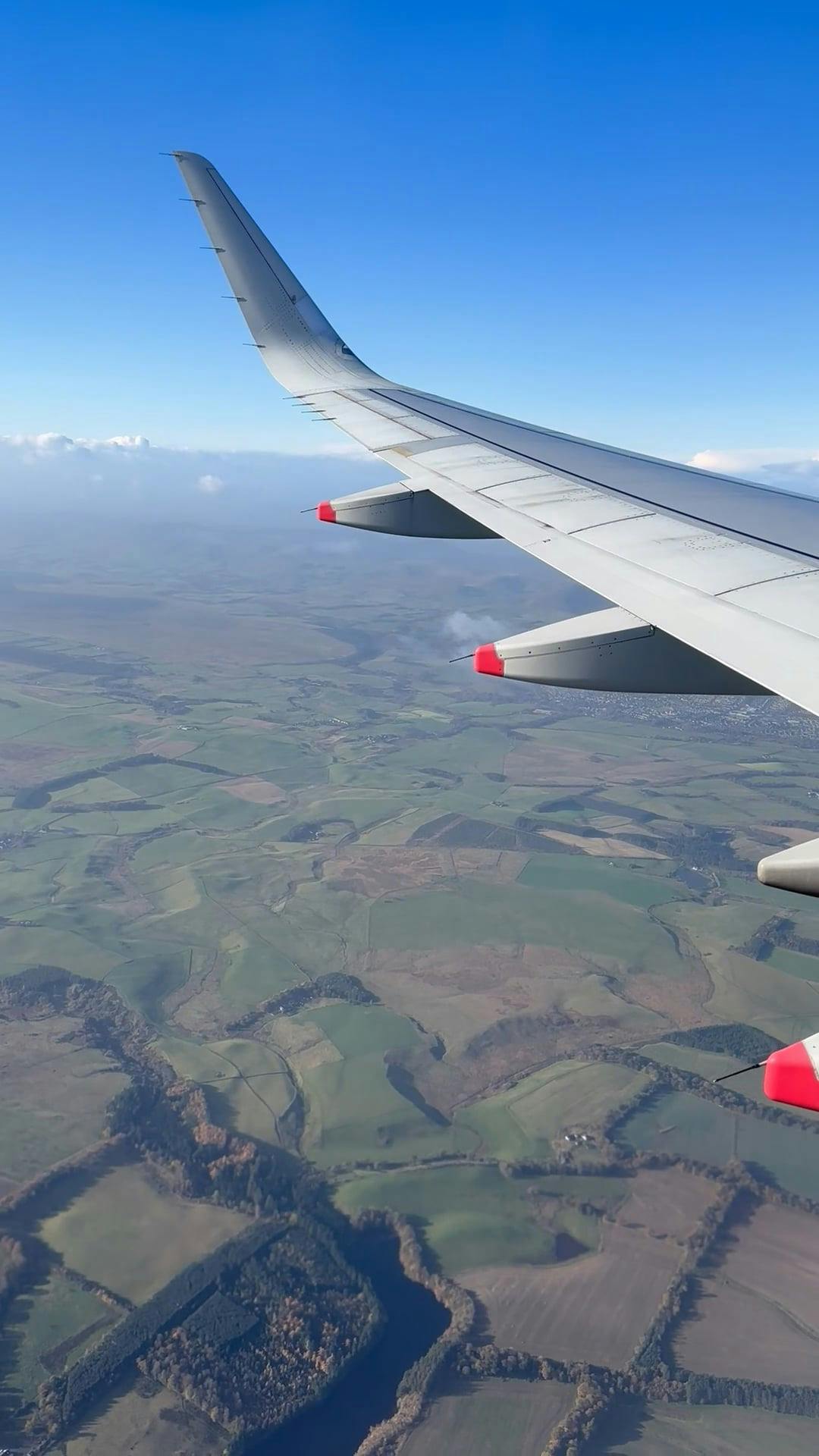 Outside View Of An Airplane Wing Free Stock Video Footage, Royalty-Free ...