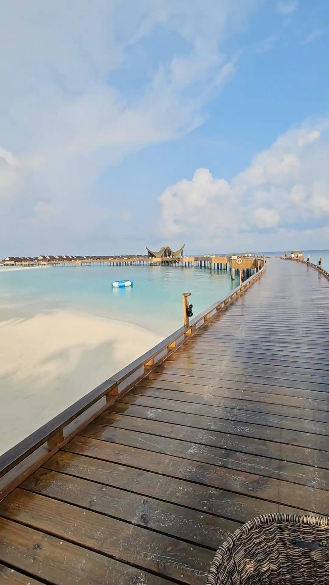 A dock with a blue water and a boat Free Stock Video Footage, Royalty ...