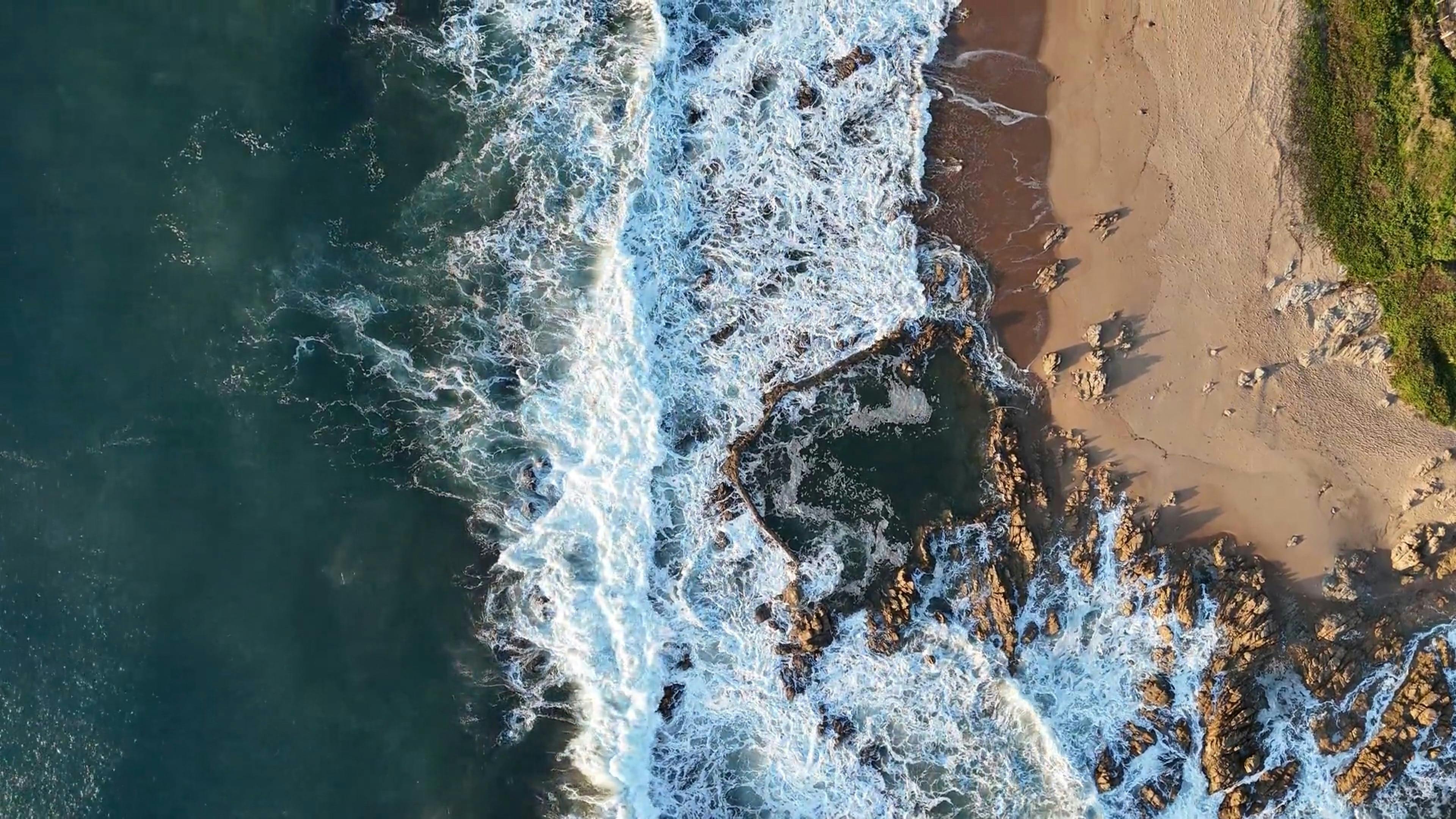 Aerial Ocean Waves Free Stock Video Footage, Royalty-Free 4K & HD Video ...
