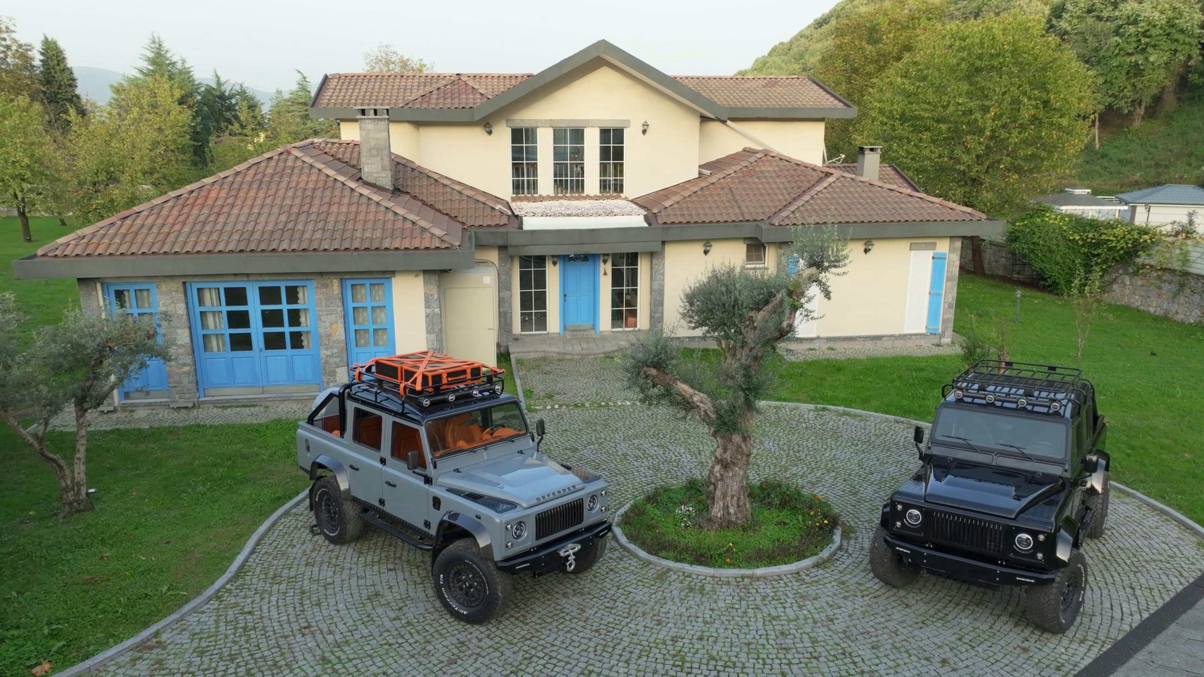 Two jeeps parked in front of a house Free Stock Video Footage, Royalty ...