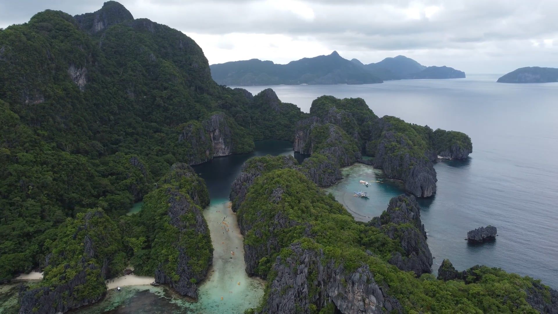 Stunning Aerial View of Palawan Islands Free Stock Video Footage ...