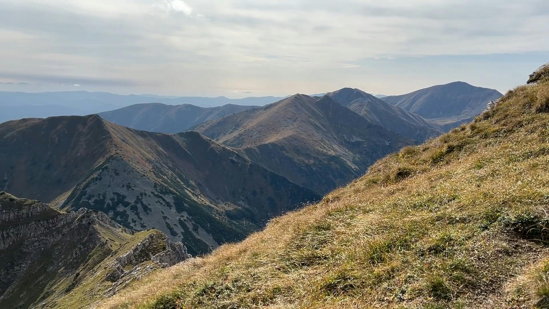 Majestic Mountain Ridge Aerial View Free Stock Video Footage, Royalty ...