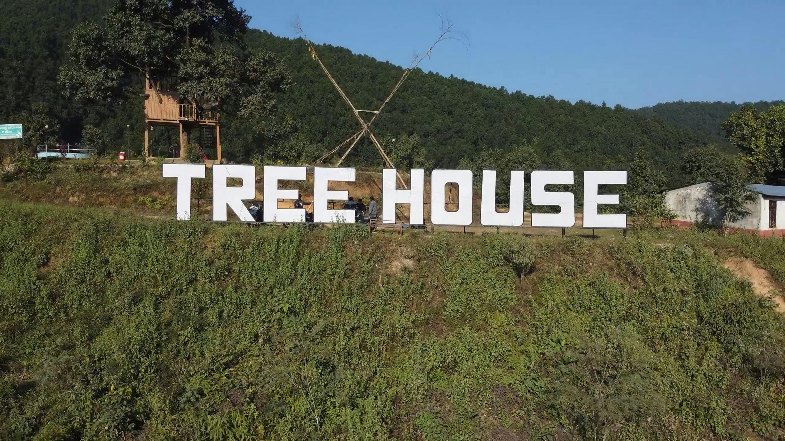 A Tree House Built On Top Of The Forest Trees Free Stock Video Footage ...