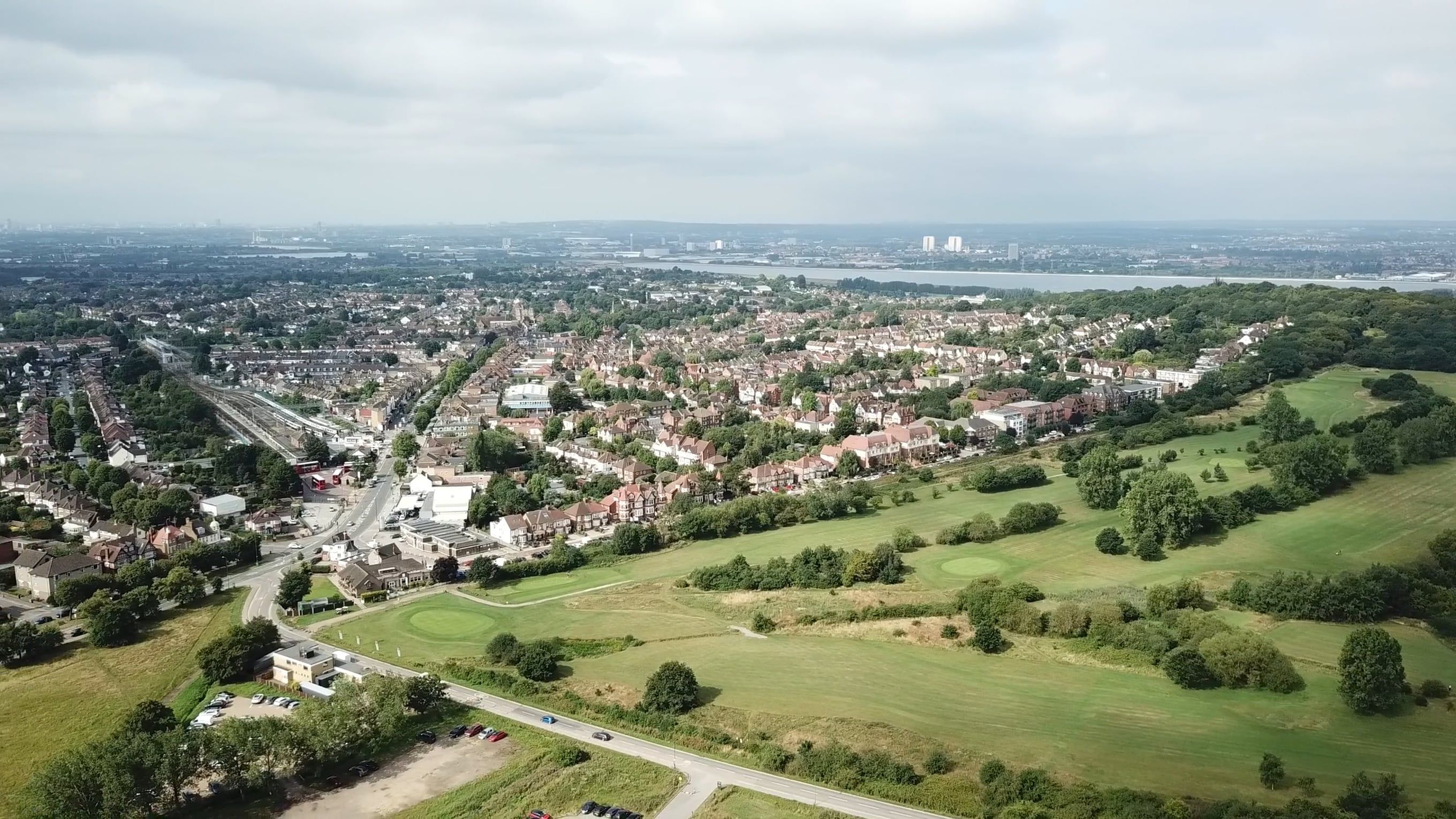 Chingford, Epping forest and London drone view Free Stock Video Footage ...