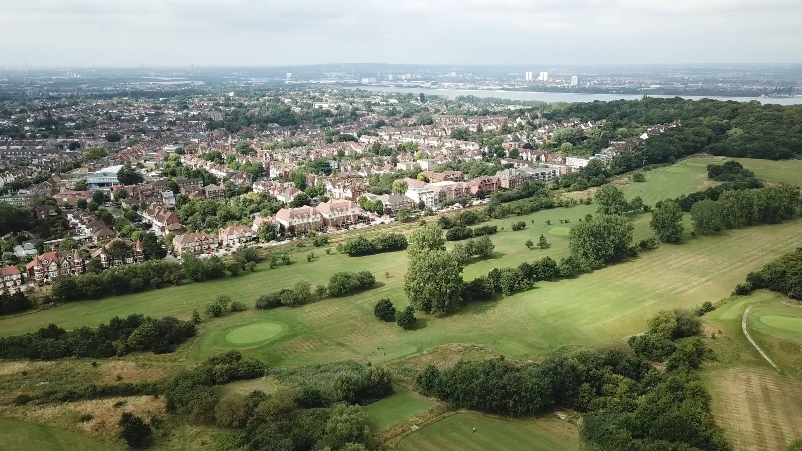 Chingford, Epping forest and London drone view Free Stock Video Footage ...