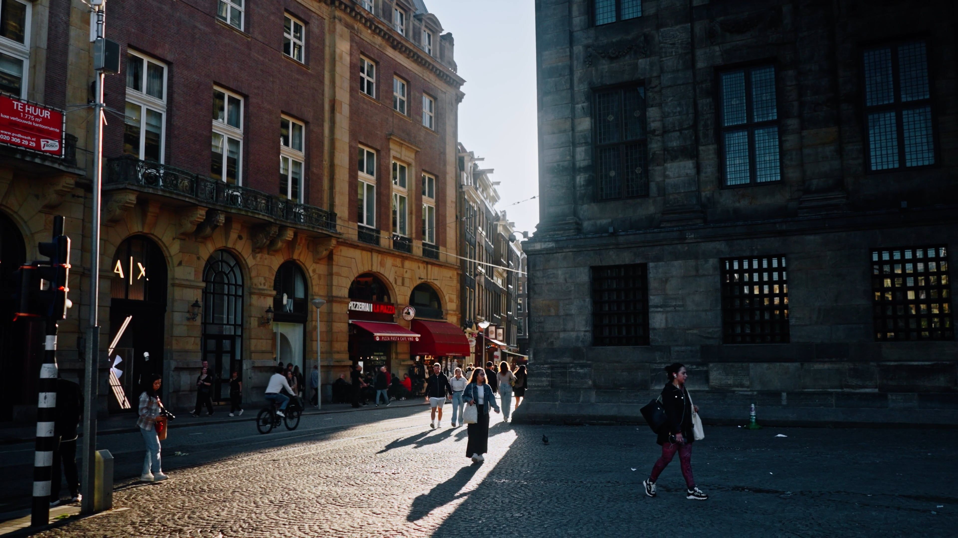 People walking on a street in a city Free Stock Video Footage, Royalty ...