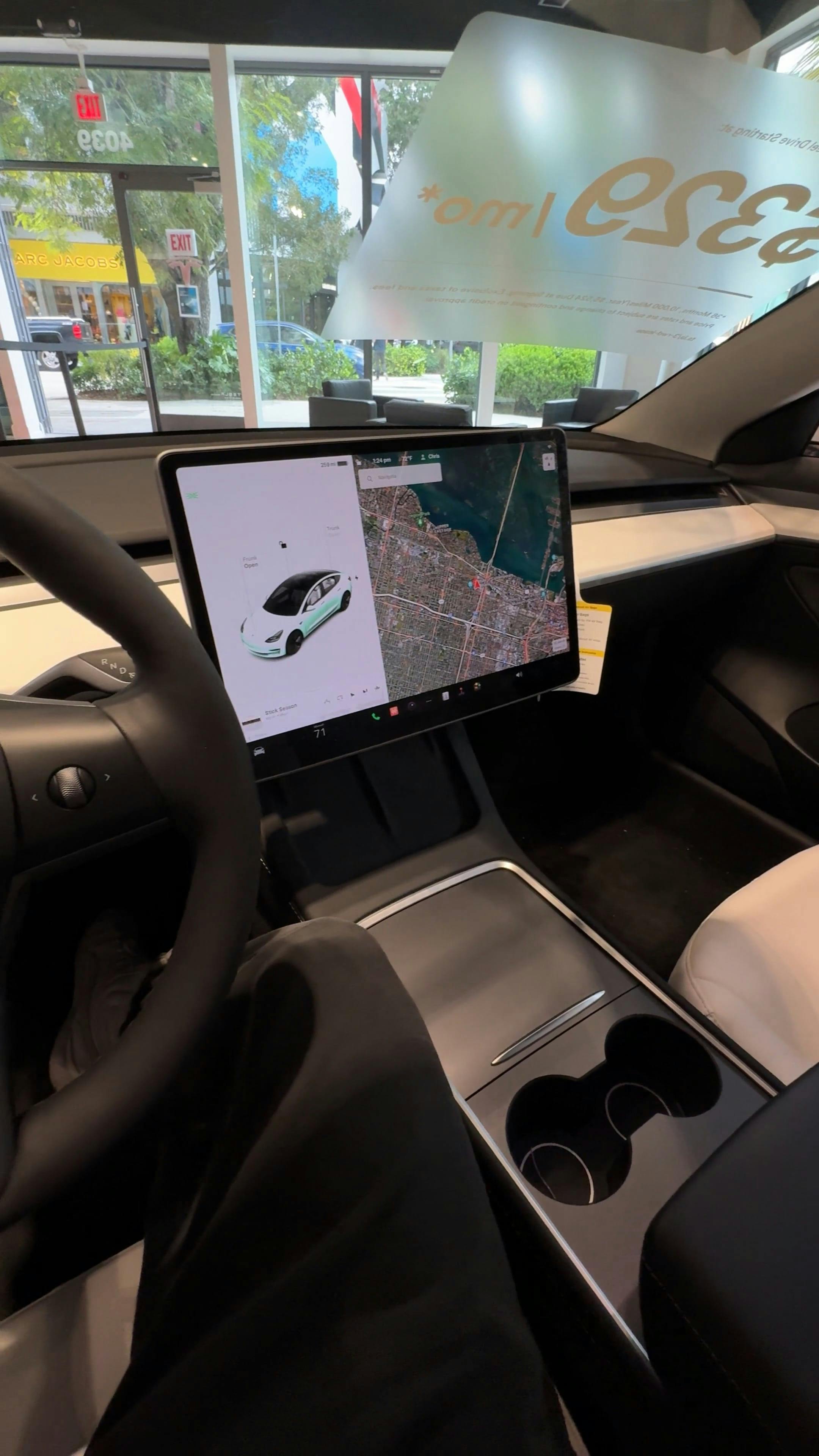 The interior of a car with a view of the interior Free Stock Video ...