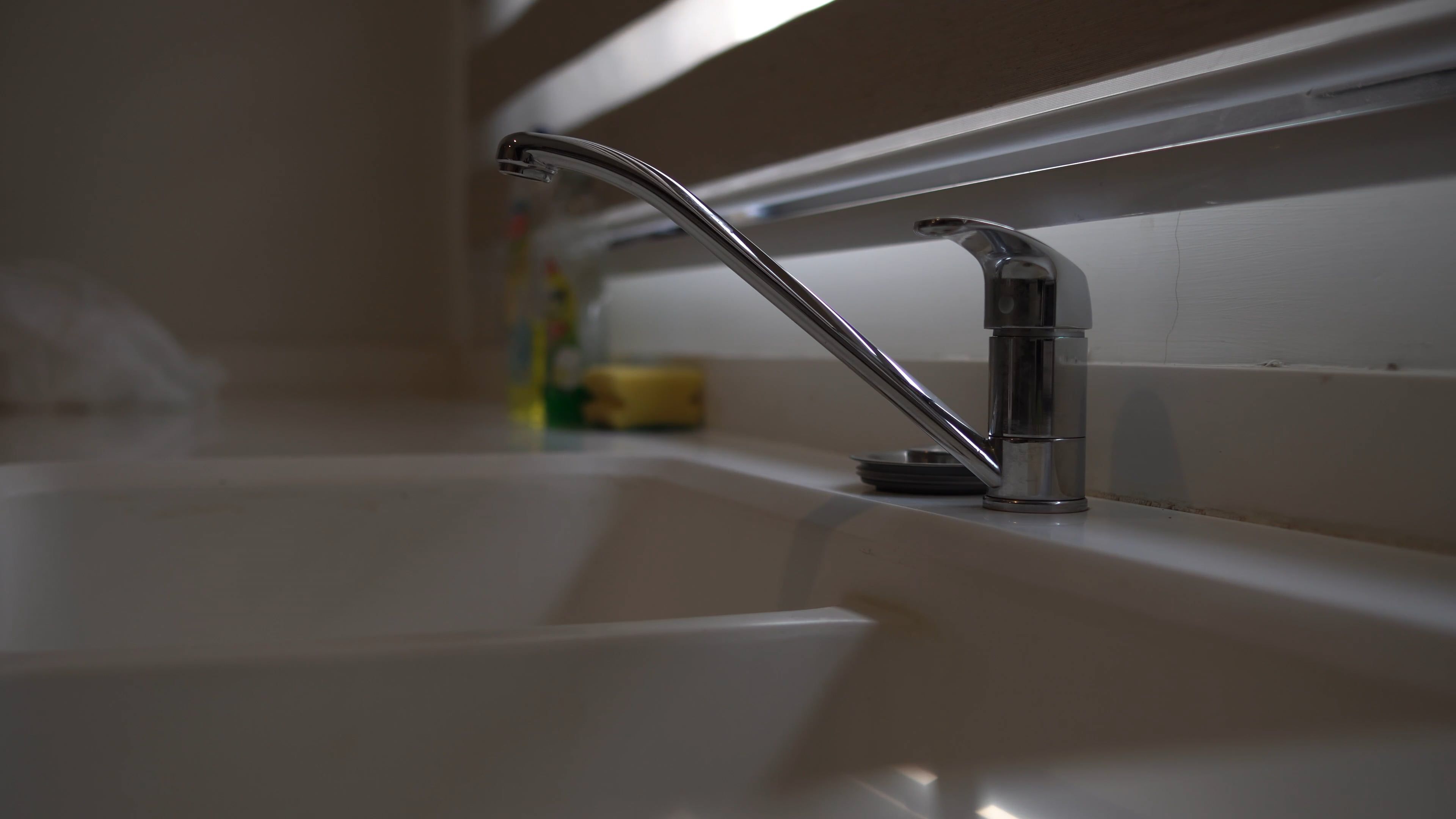 Slow Dripping Water Faucet in Kitchen Free Stock Video Footage, Royalty ...