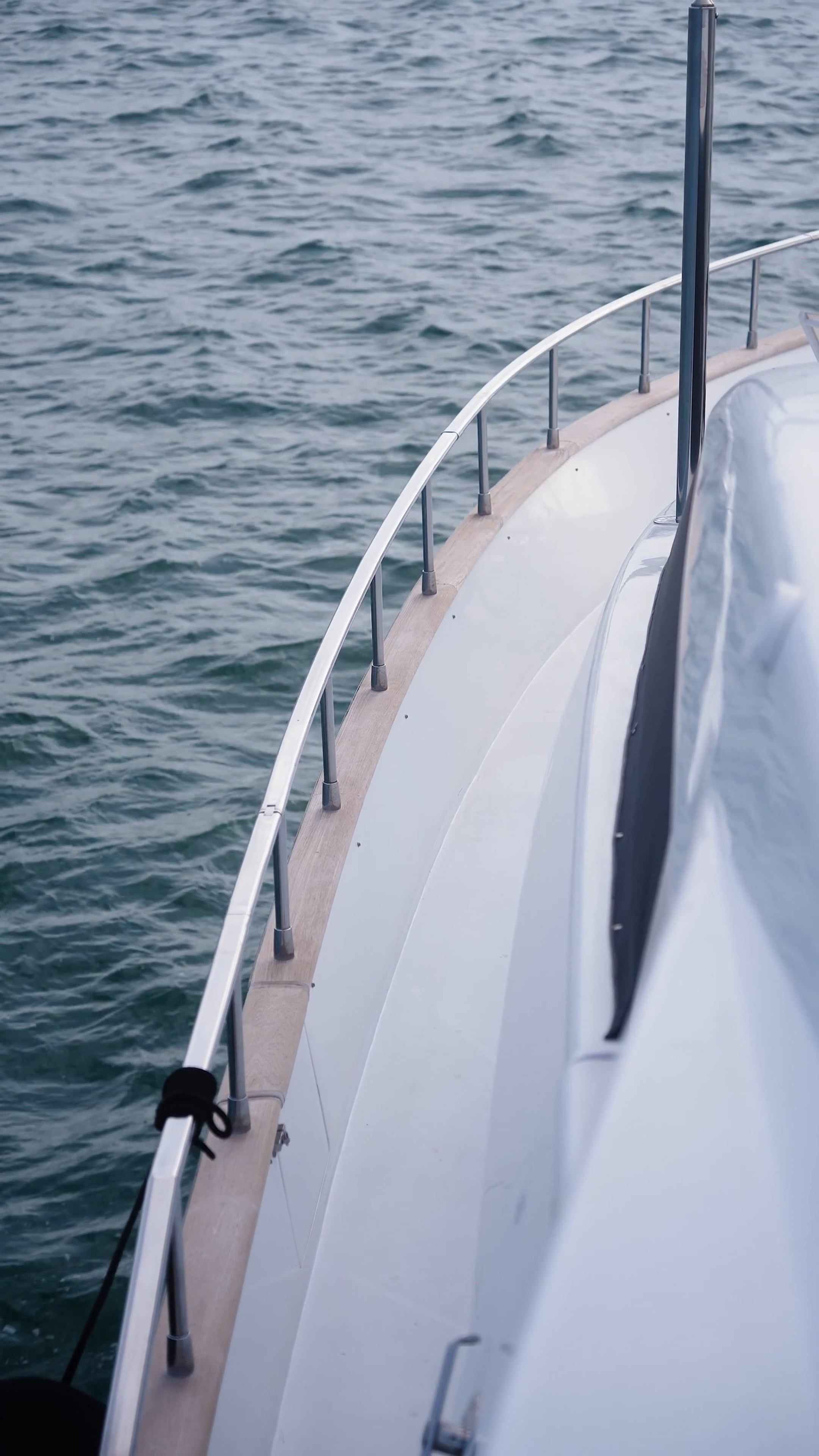 A view of the side of a boat from the water Free Stock Video Footage ...